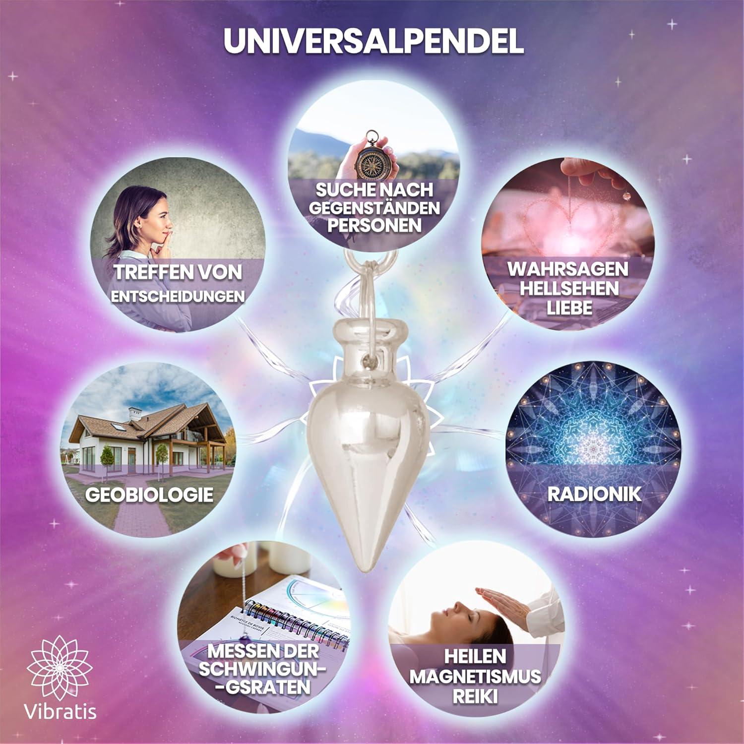 Esoteric Silver Pendulum Drops | Universal Metal Pendulum for ...