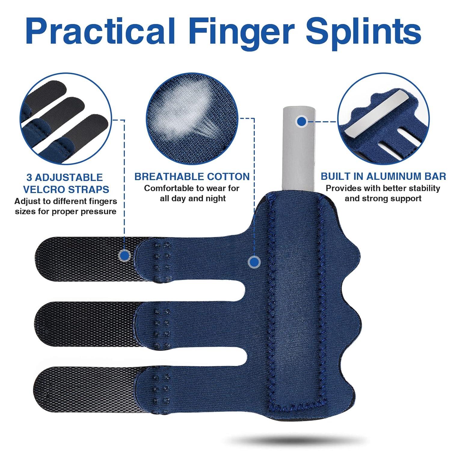 Echify Finger Splint - 3pcs Upgraded Finger Support Trigger Finger ...