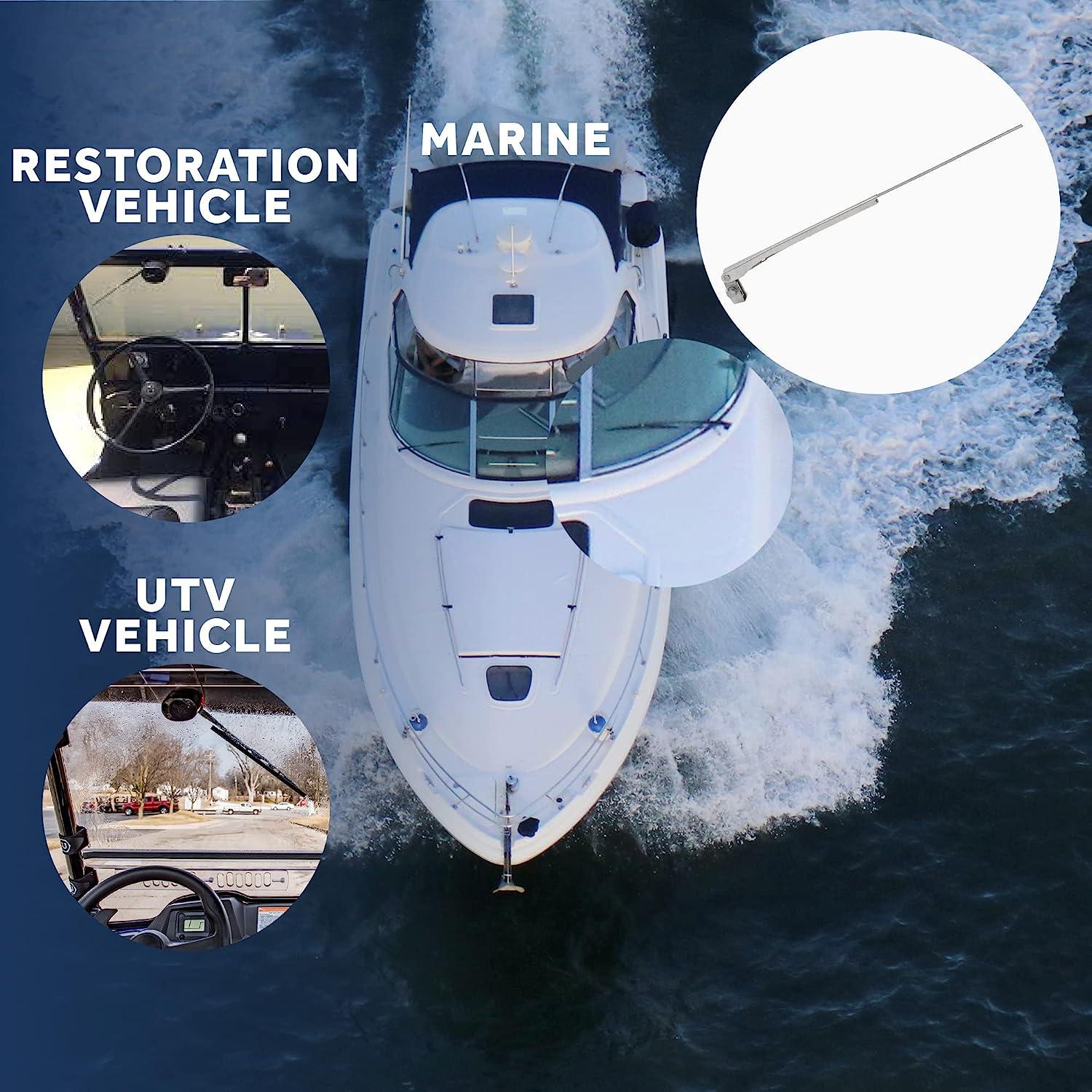 Five Oceans TMC Marine Adjustable Wiper Arm 8-14 Stainless Steel - For ...