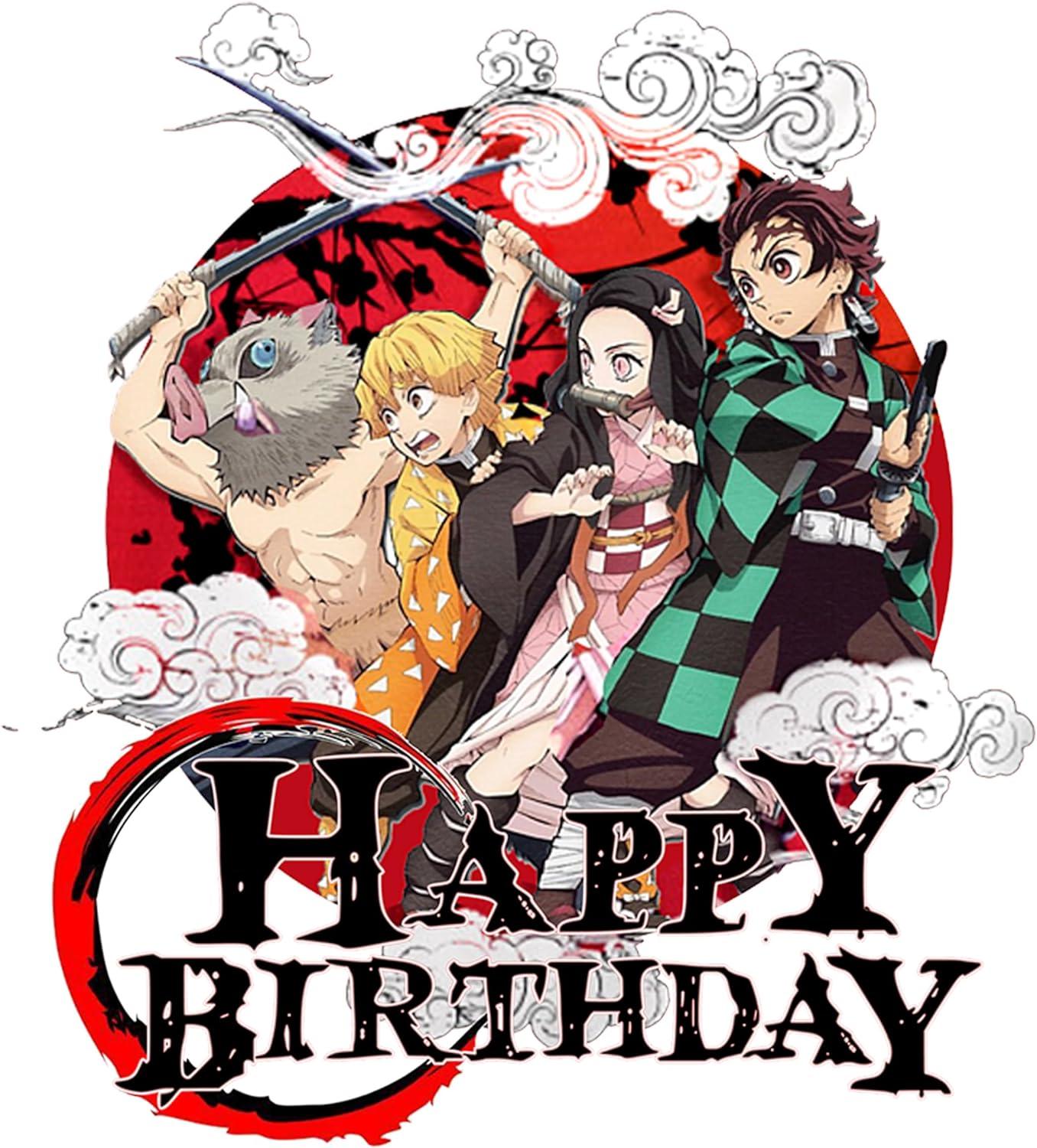 Demon Slayer Themed Cake Topper Decoration Genya Shinazugawa Kanao ...