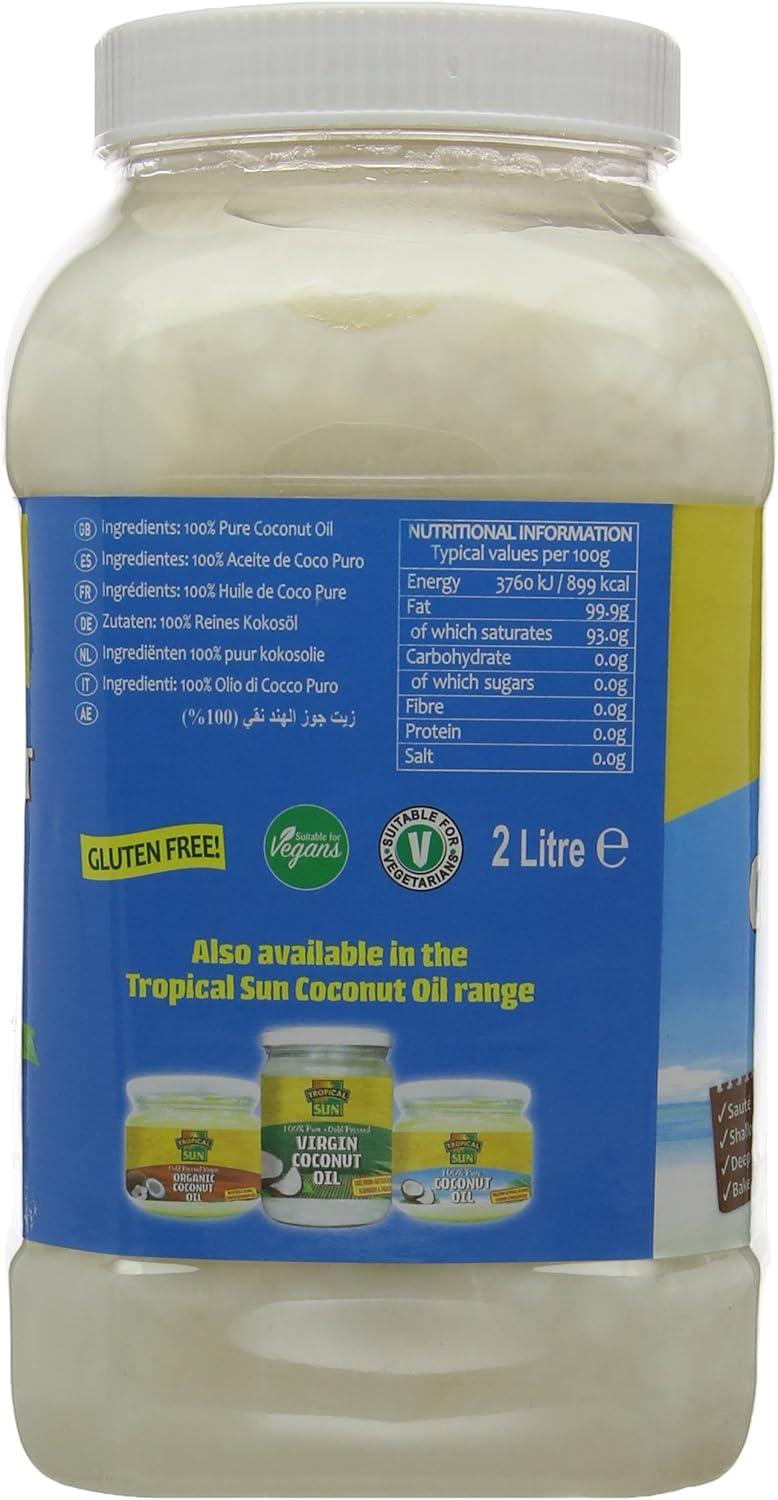 Tropical Sun Coconut Oil 100% Pure 2L | Buy Now with Express ...