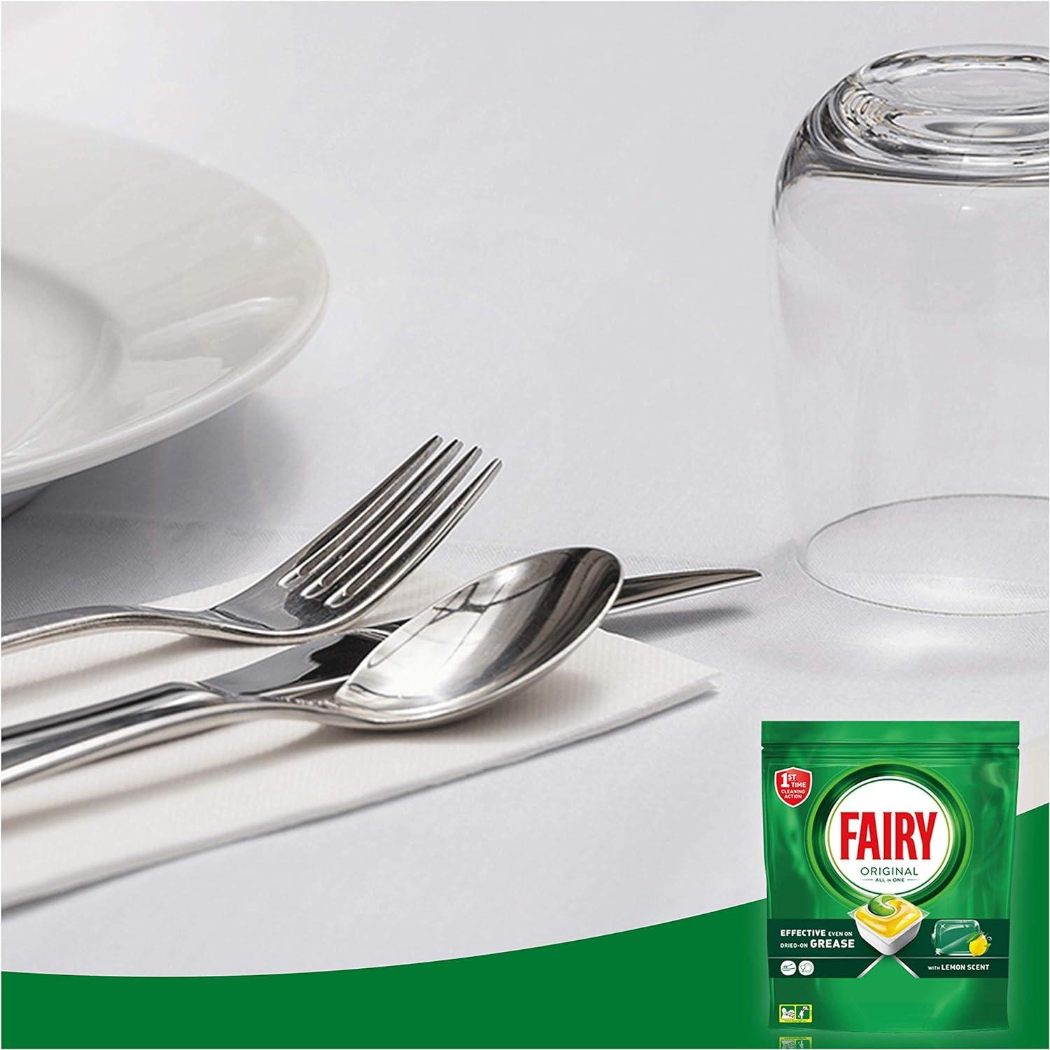 Fairy Original All in One Lemon Scented Tablets 100 Capsules (5 x 20 ...