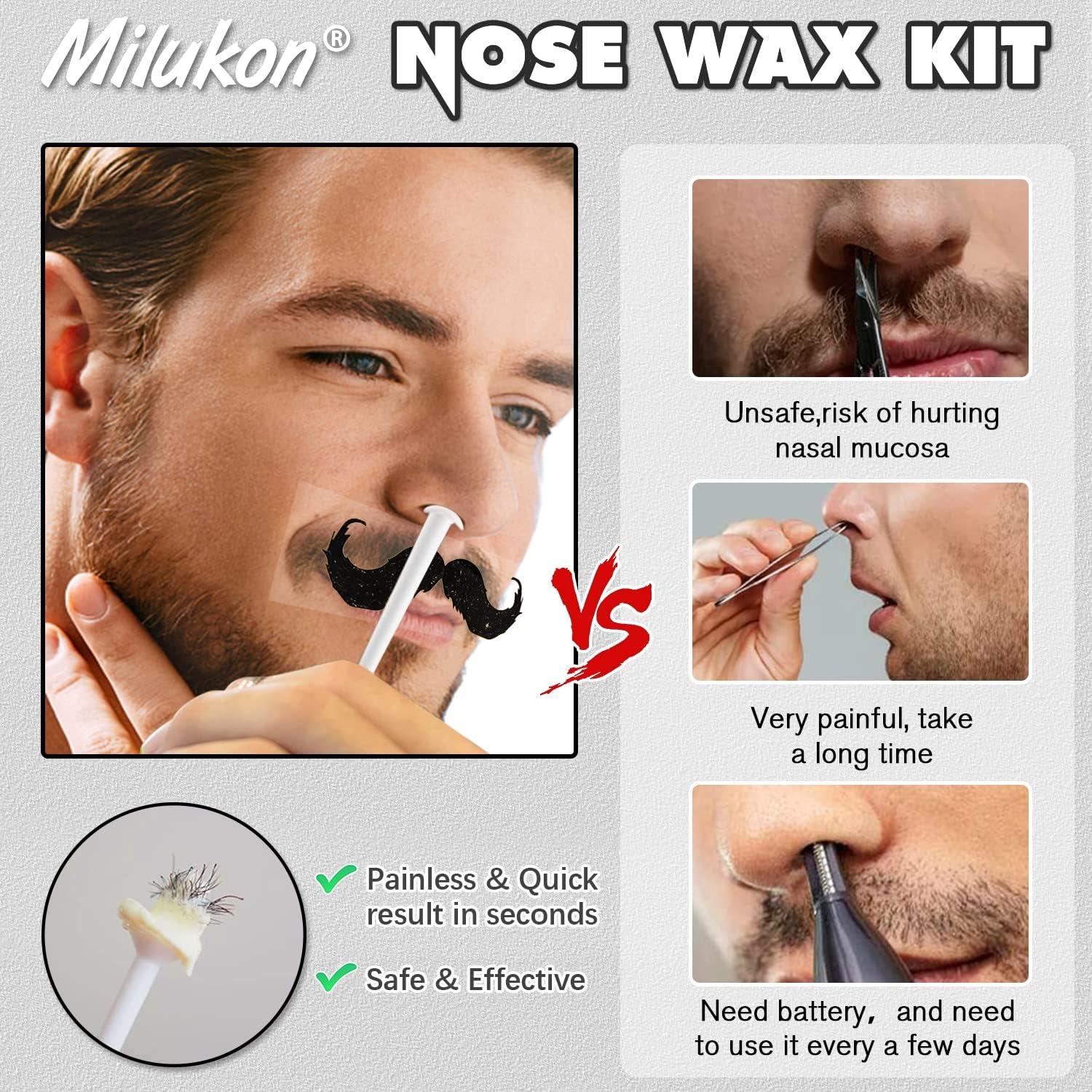 Nose Wax Kit for Men and Women - 100g Nose Hair Removal Wax with Safe ...