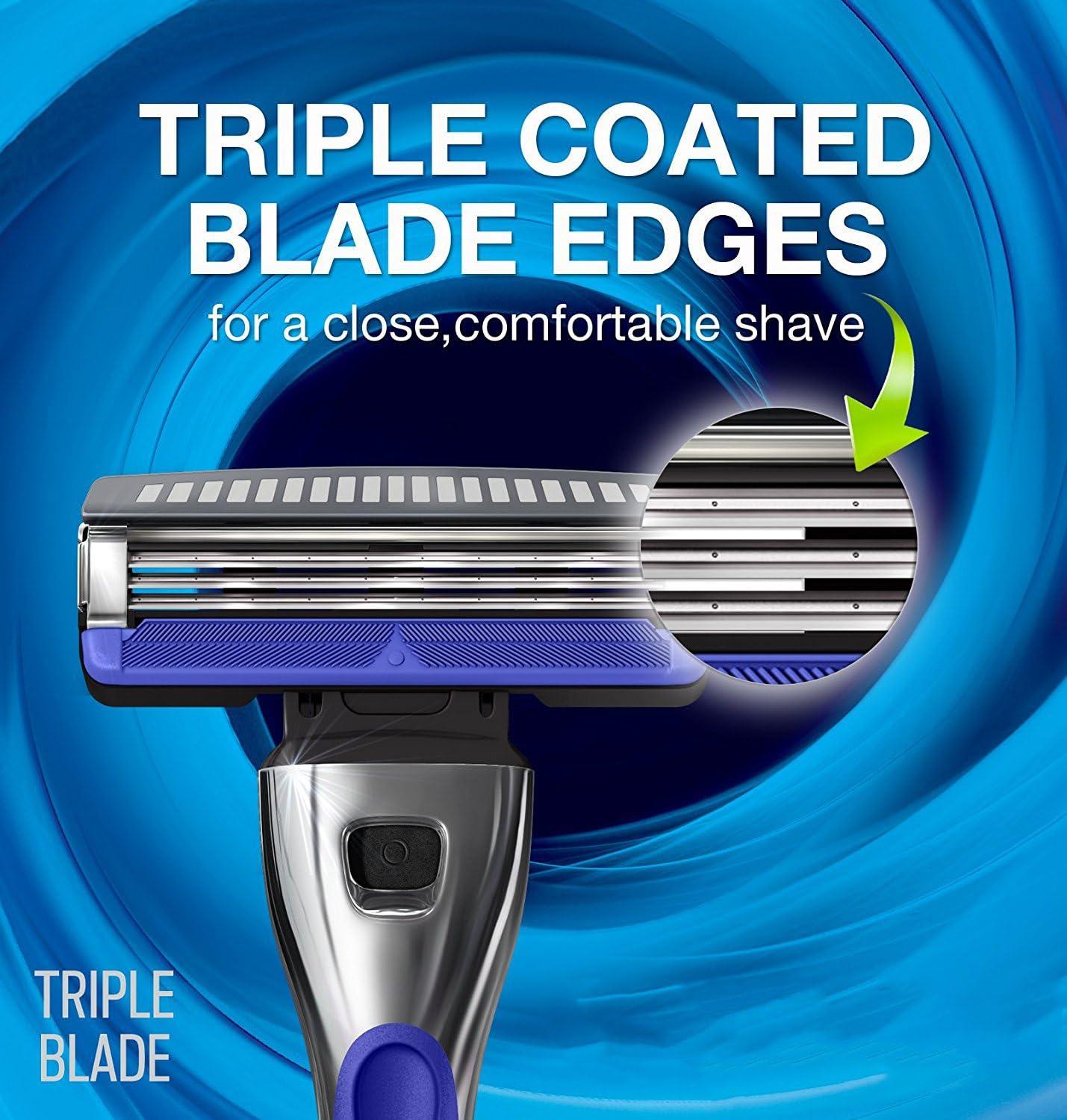 RightFit Fits Mach 3 Mens Razor Blade Refills 5 Cartridges (Compatible ...