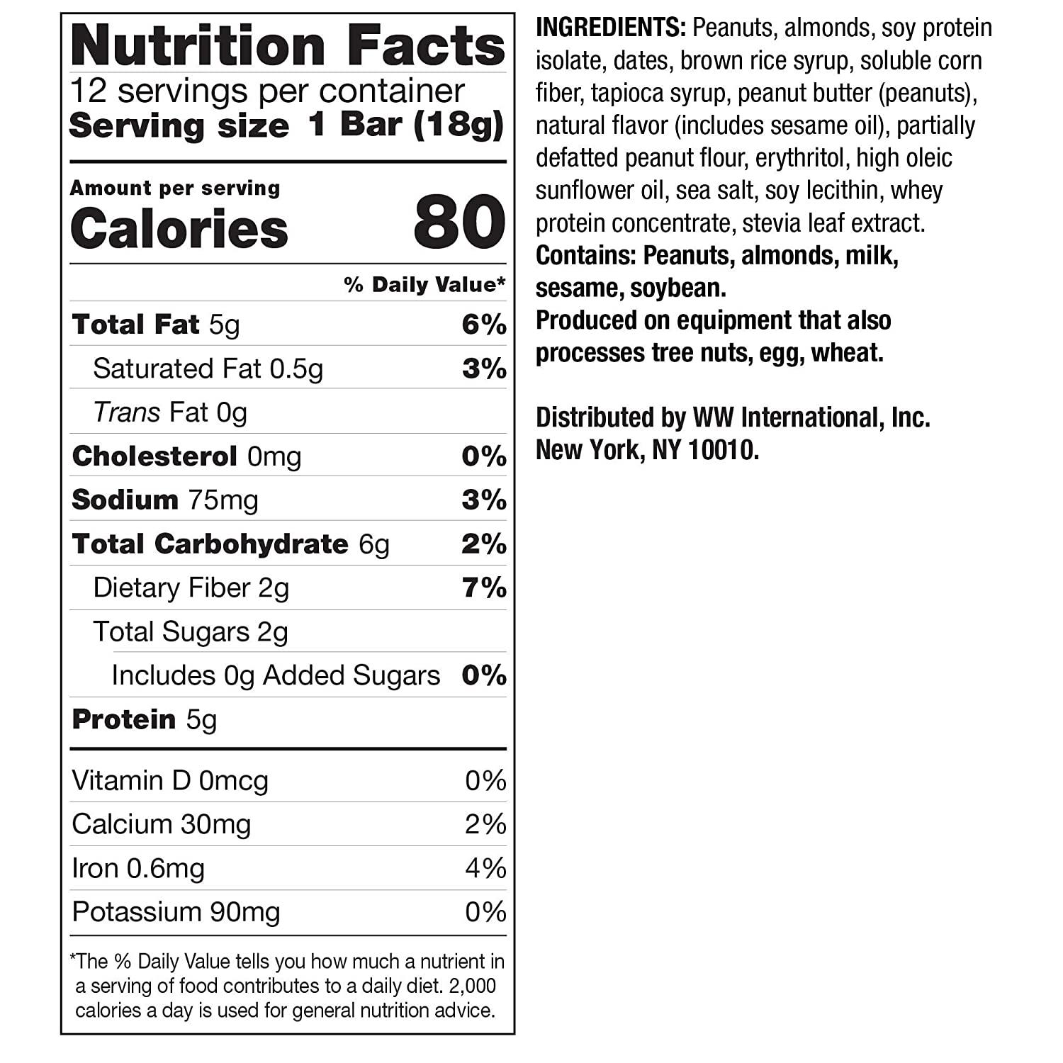 Discontinued WW Sweet and Salty Nut Mini Bar - High Protein 2 ...