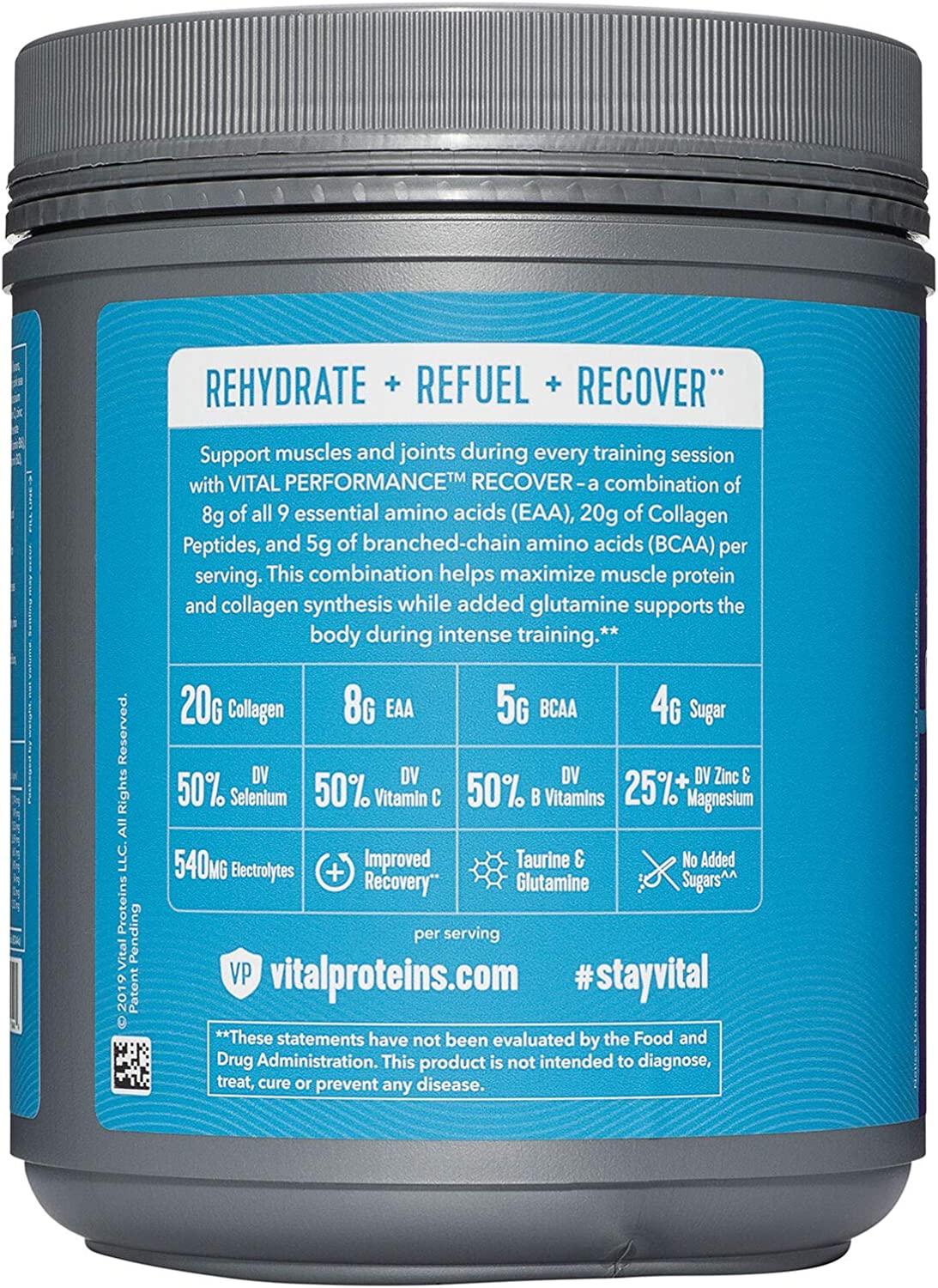 Vital Proteins Performance Recover Watermelon Blueberry â€“ 28.3 oz ...