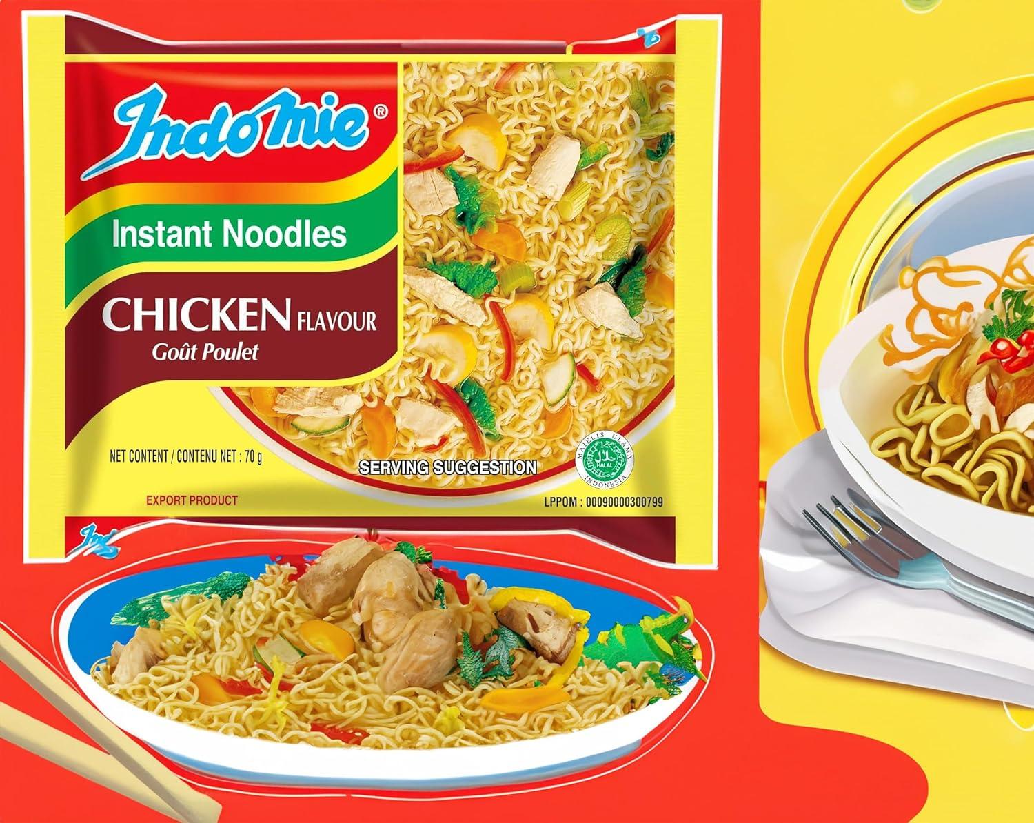 Alpine Heights - Indomie Chicken Flavour Noodles 70g (Pack of 40 ...