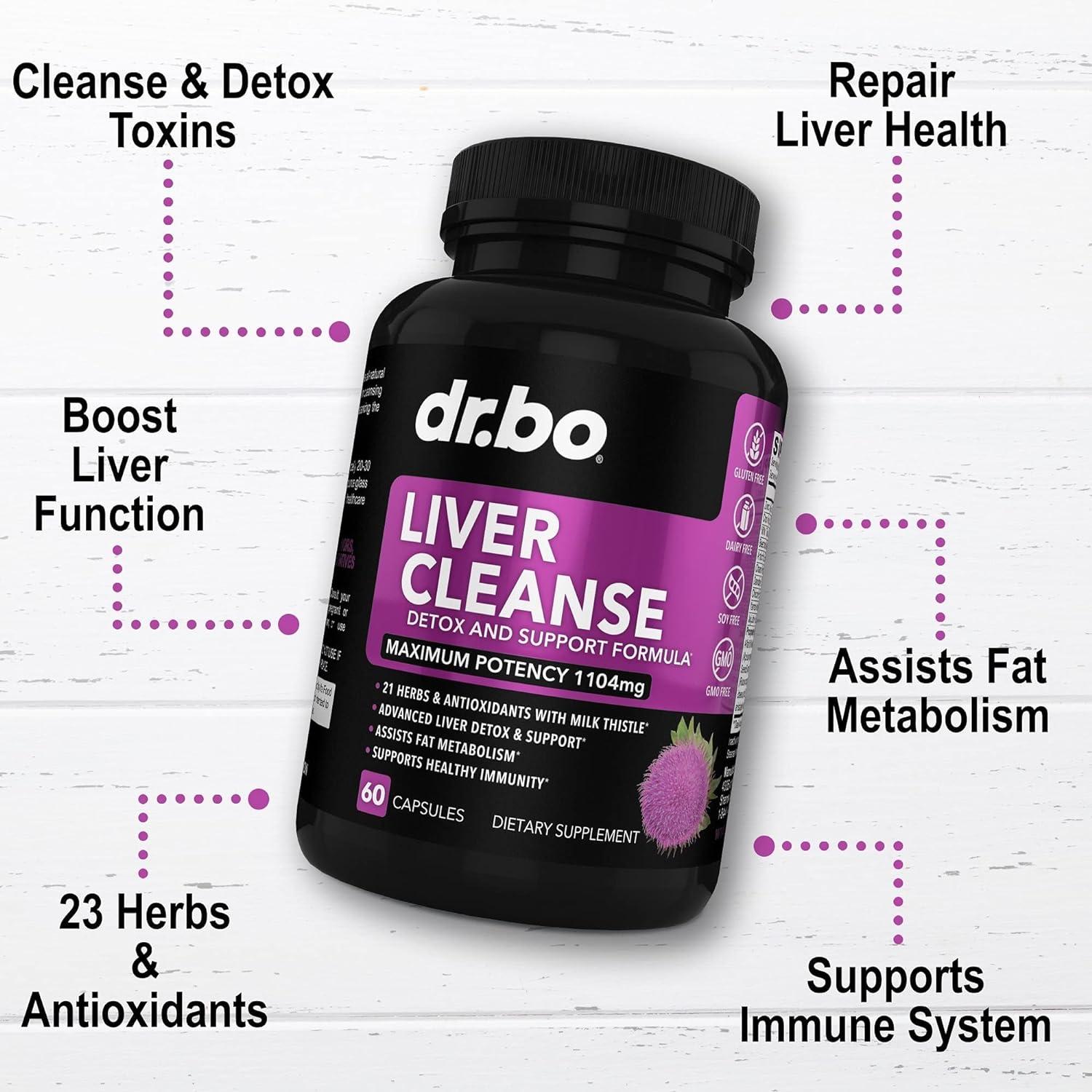 Liver & Colon Cleanse Detox Support Supplement | Natural Bowel Cleanser ...