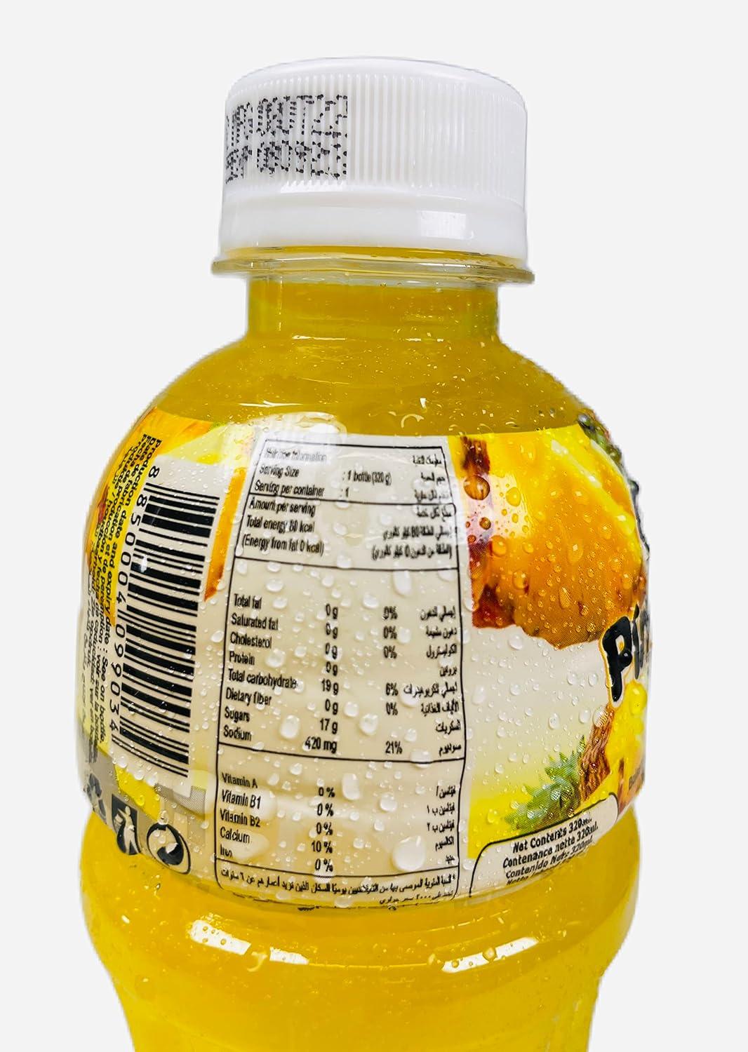 Bonko Pineapple Drink with NATA de Coco 320ml (6 Bottles) - Refreshing Tropical Beverage | Buy ...
