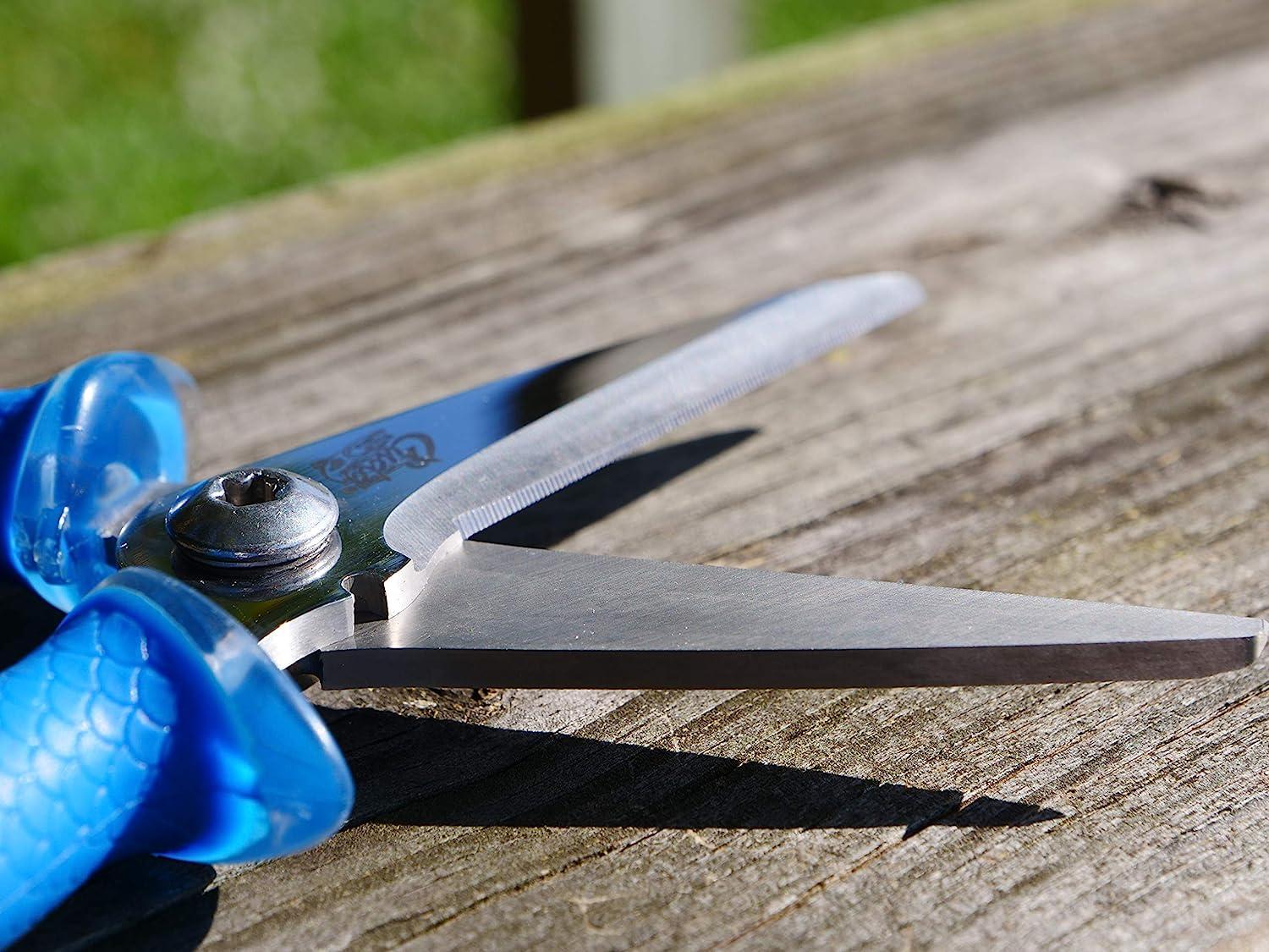Cuda Titanium-Bonded Fishing Scissors | Micro Serrated Edges | One Size ...