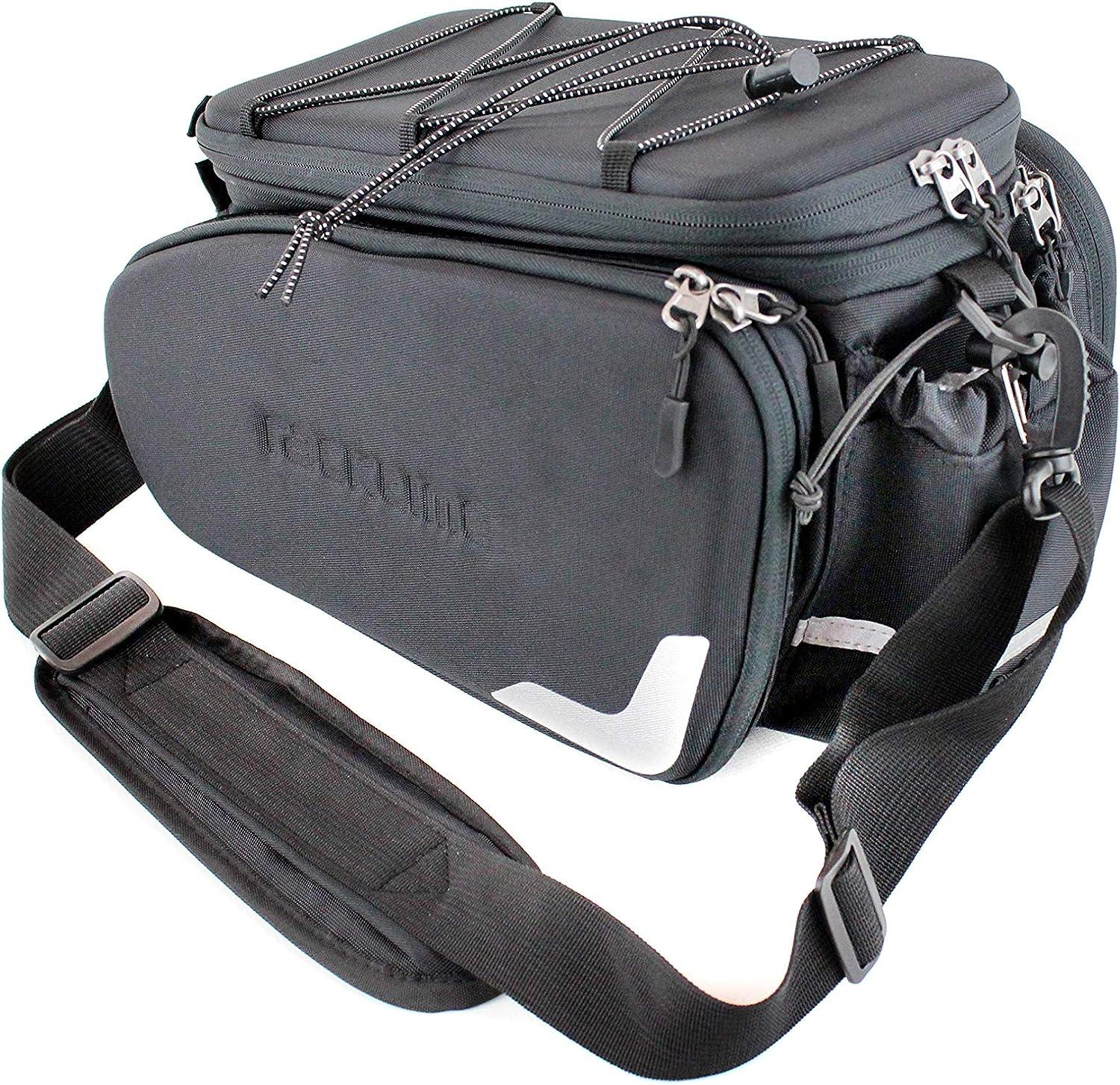 Racktime Odin Bicycle Bag Black - 13L + 10L | Unisex Adult's Cycling ...