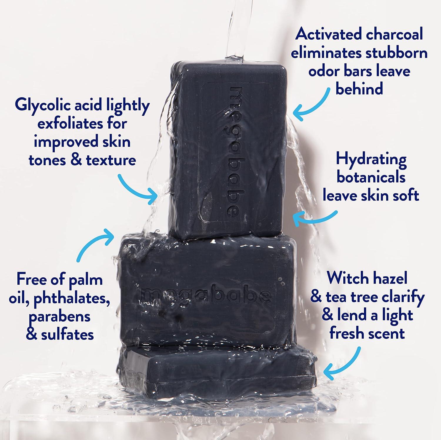 3-Piece Megababe Underarm Bundle: Rosy Pits Deodorant, Space Bar Detox ...