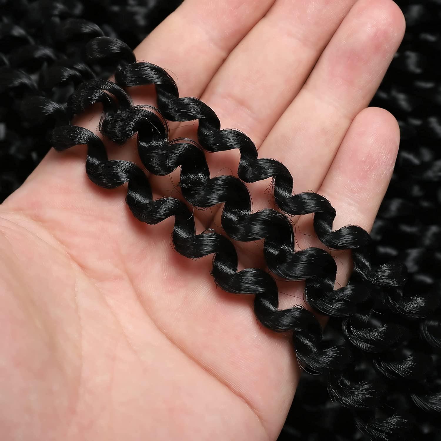 FUTAI Passion Twist Braiding Hair 18 Inch 7 Packs - Black Butterfly ...