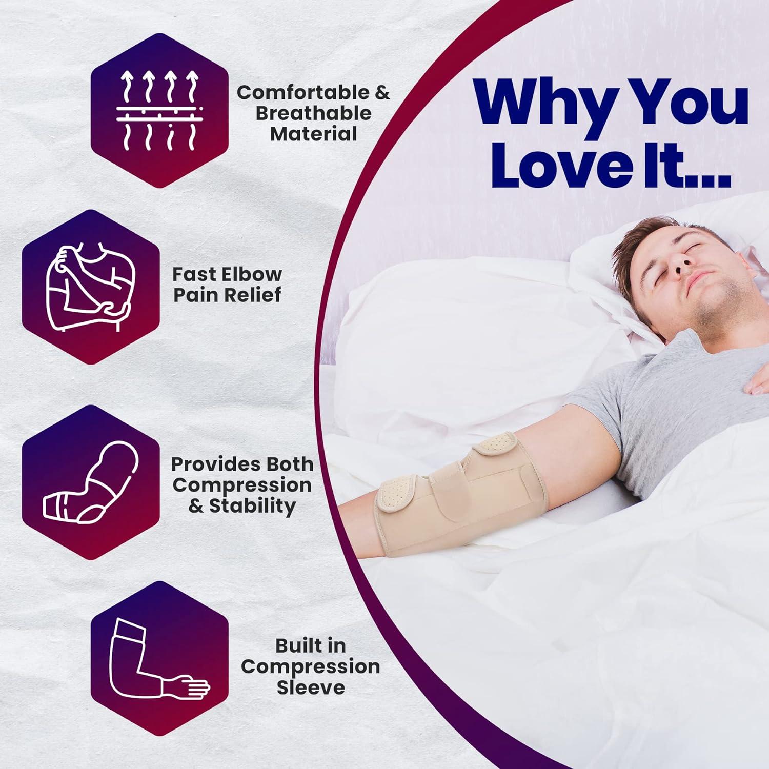 Comfortable Elbow Splint for Cubital Tunnel & Ulnar Nerve Entrapment ...