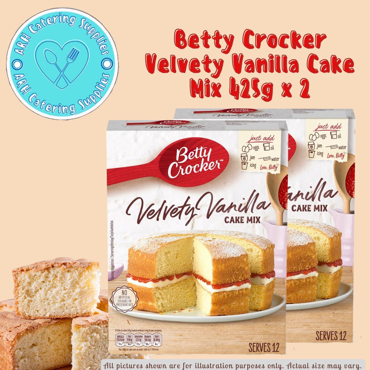 Velvety Vanilla Betty Crocker Cakes Mix 425g x2 | Buy Now with Express ...