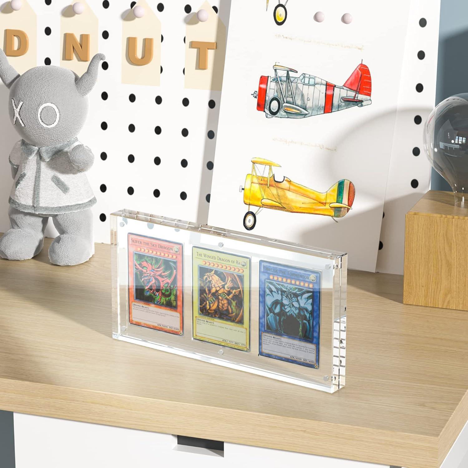 Wildnut Transparent Card Display Case - 35PT Acrylic TCG Triple Card ...