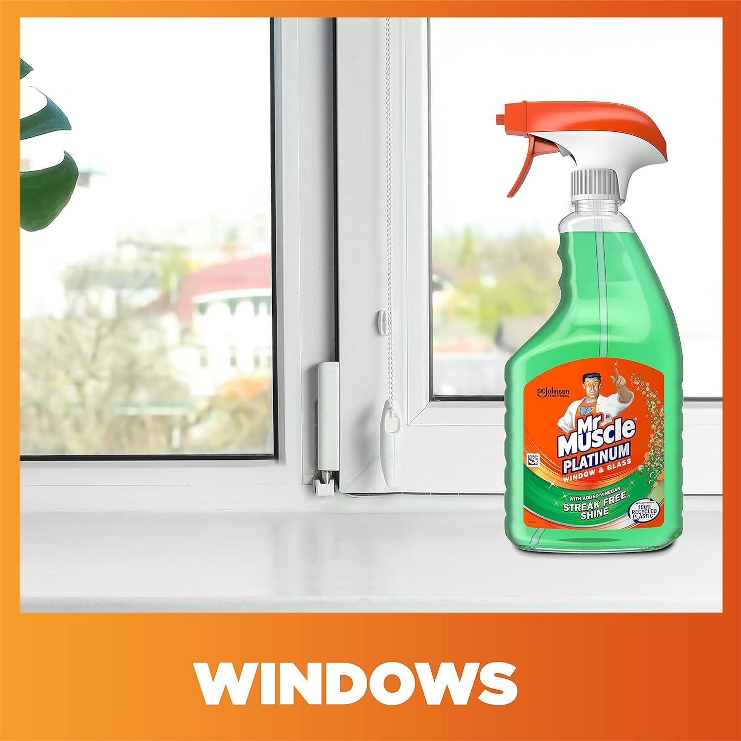 Mr Muscle Platinum Window & Glass Cleaner Spray 750ml - 1 Pack | Buy ...