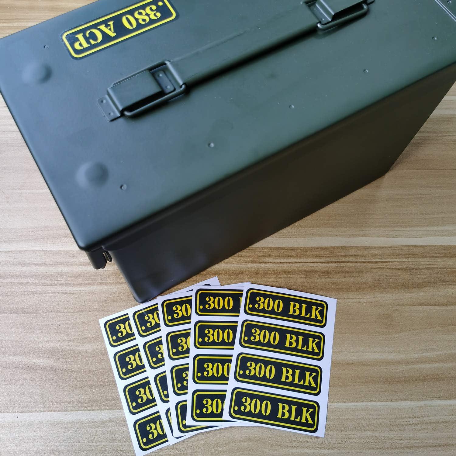 Aolamegs Ammo Can Vinyl Sticker Set - 40 Pack, 10 Varieties - 9MM, 5.56 ...
