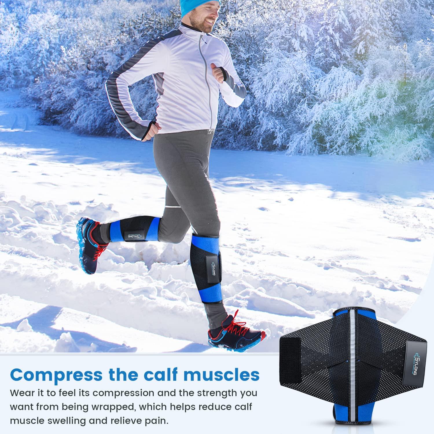 Adjustable Compression Calf Brace for Men & Women | Shin Splint Support ...