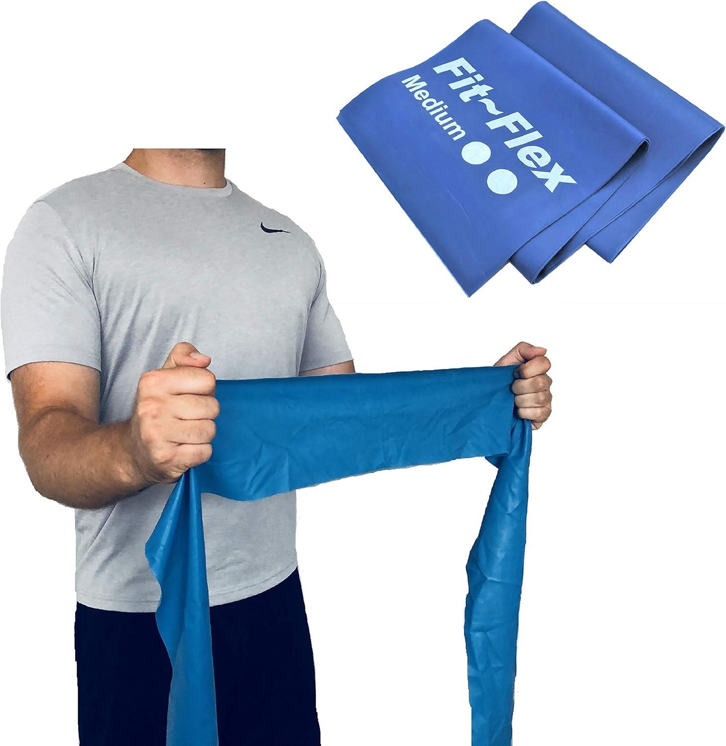 Fit-Flex Resistance Band - 2m Length - 3 Flex Options - Blue | Pilates ...