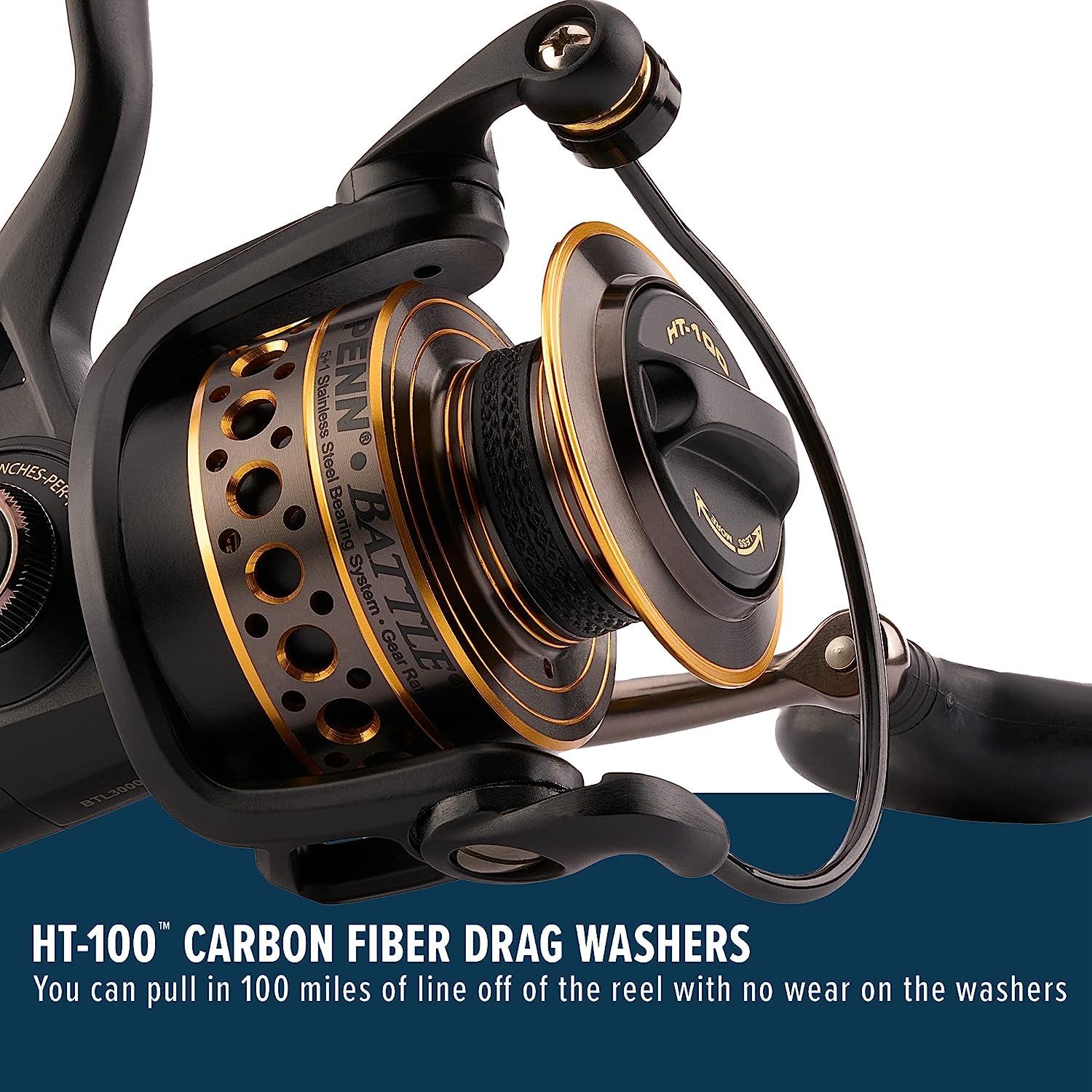 PENN Battle Spinning Reel Kit Size 5000 - Right/Left Handle Position ...