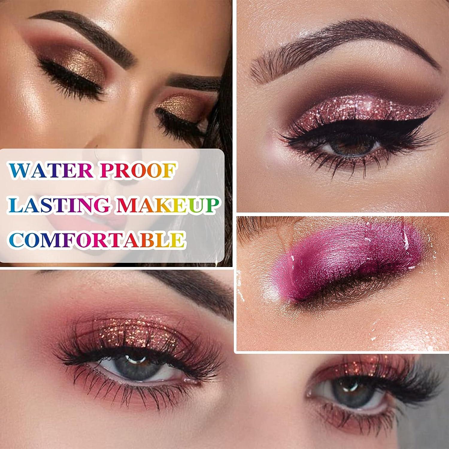 30 Colors Glitter Pressed Eyeshadow Palette - Long Lasting Mineral ...