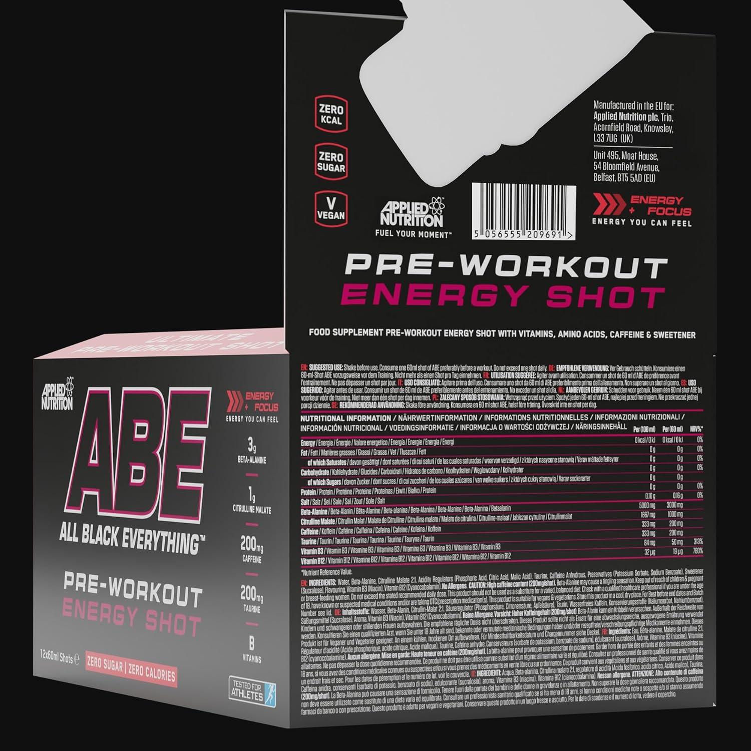 Applied Nutrition ABE PreWorkout Shots 12x 60 ml Cherry Cola | Buy Now ...