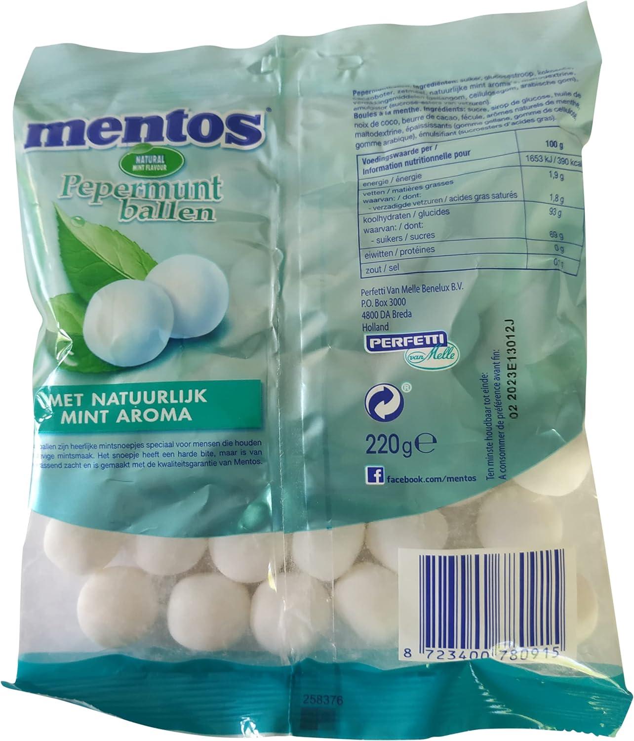 Peppermint Tablets | Mentos | Peppermint Balls | Total Weight 220 Grams ...