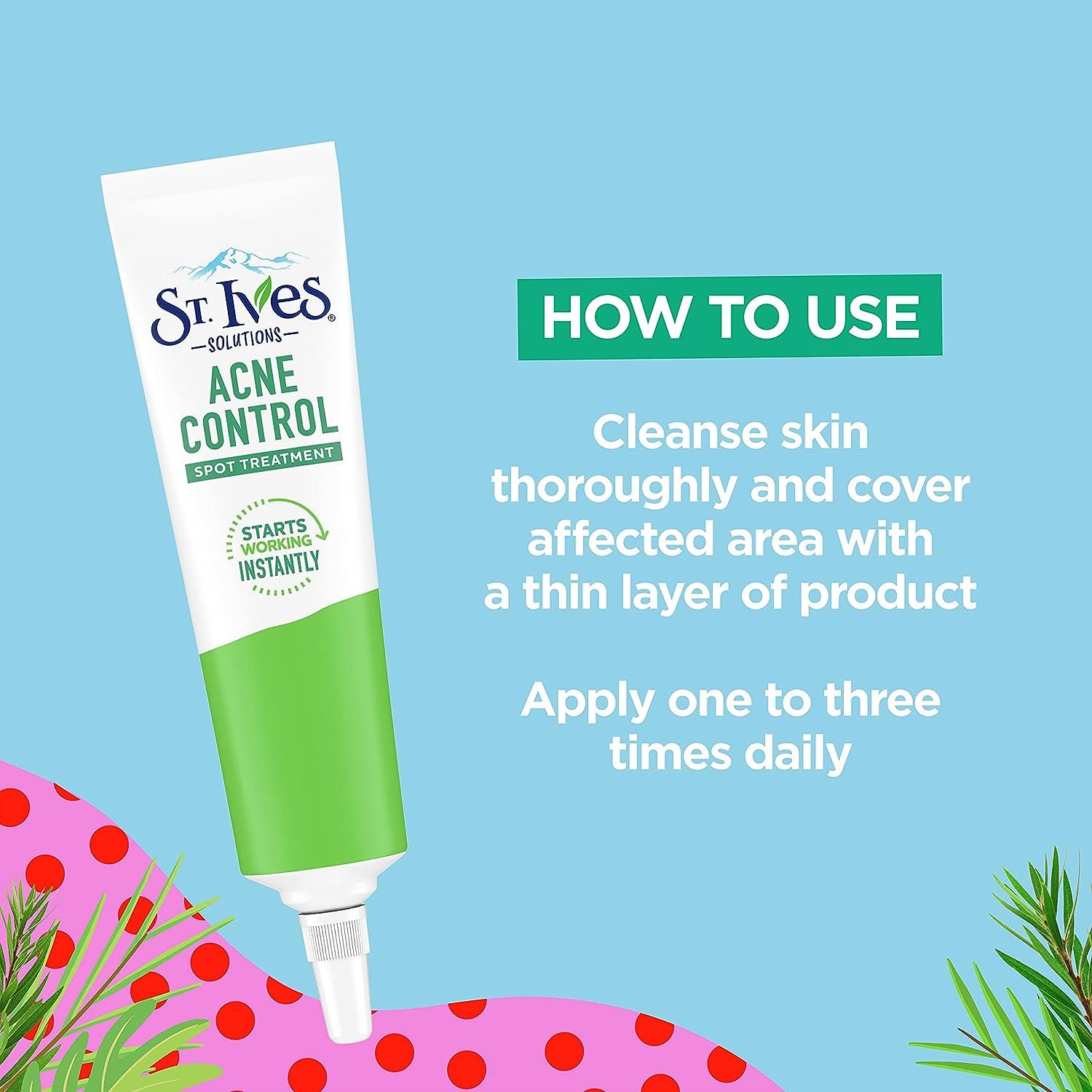 St. Ives Spot Treatment with 2% Salicylic Acid & Tea Tree Extract 0.75 ...