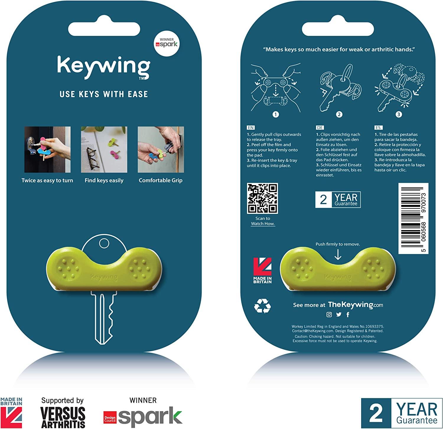 Keywing Key Turner v2 Single - Ease Key Handling for Arthritis, MS ...