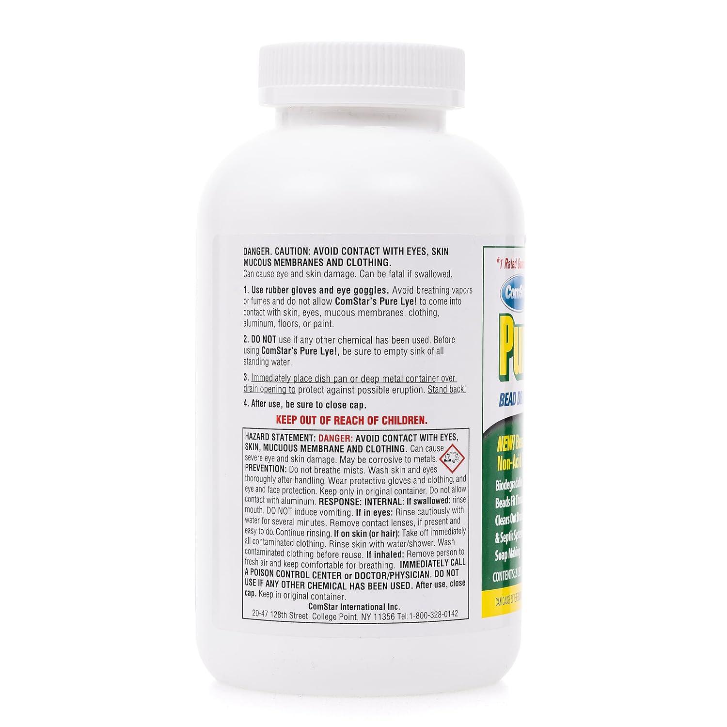 ComStar Pure Lye | 99% Pure Sodium Hydroxide Beads | Eco-Friendly ...