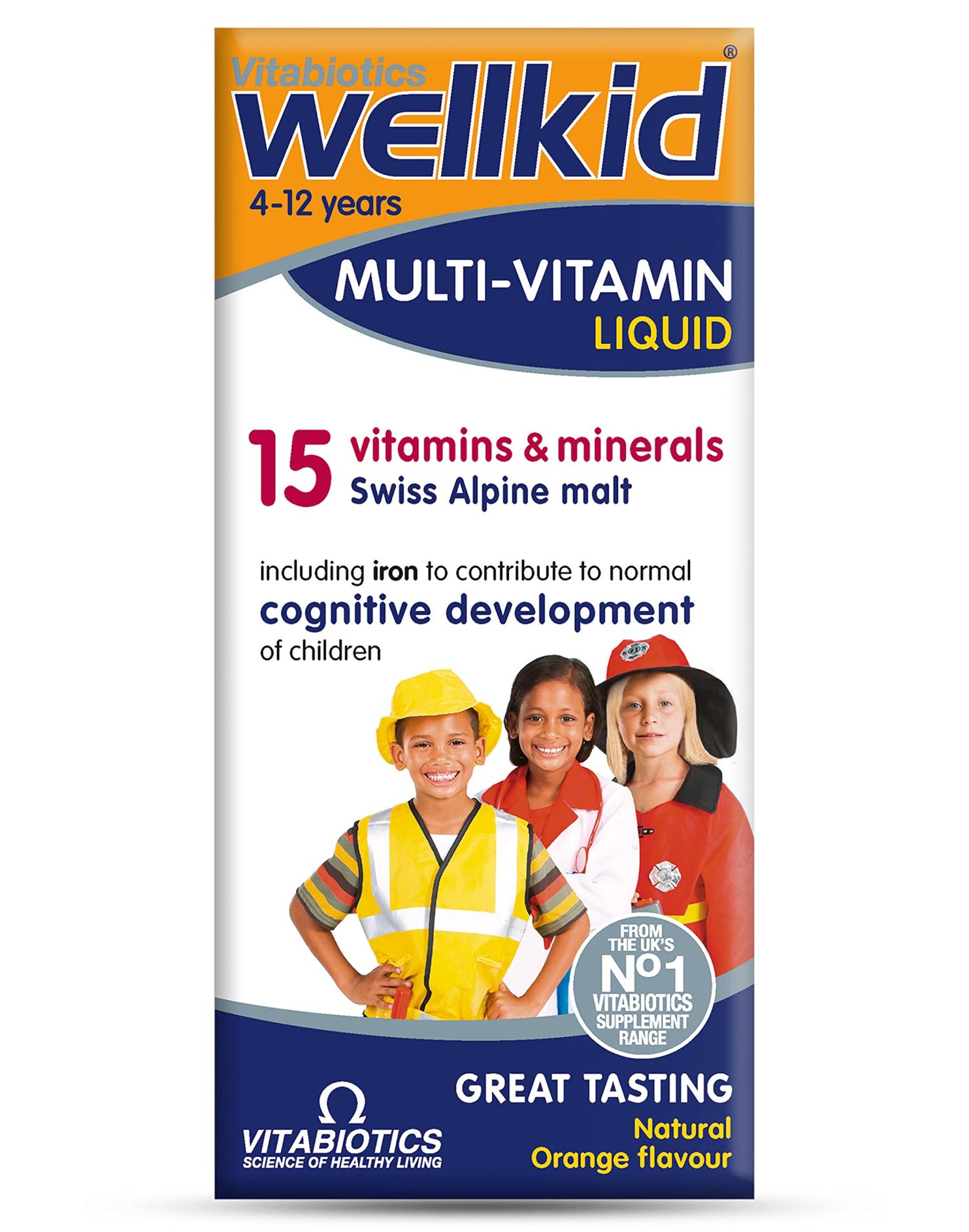 Vitabiotics Wellkid Multivitamin Liquid 150ml - Complete Children's ...
