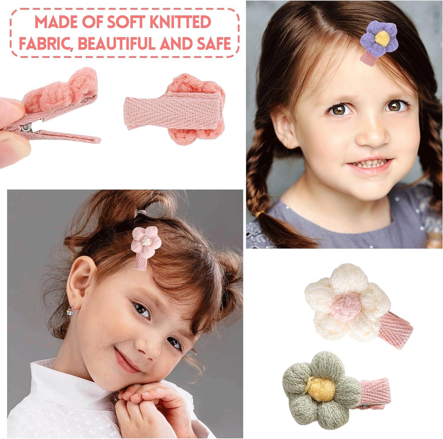 12PCS Flower Baby Hair Clips - Cute Accessories for Baby Girl | Perfect ...