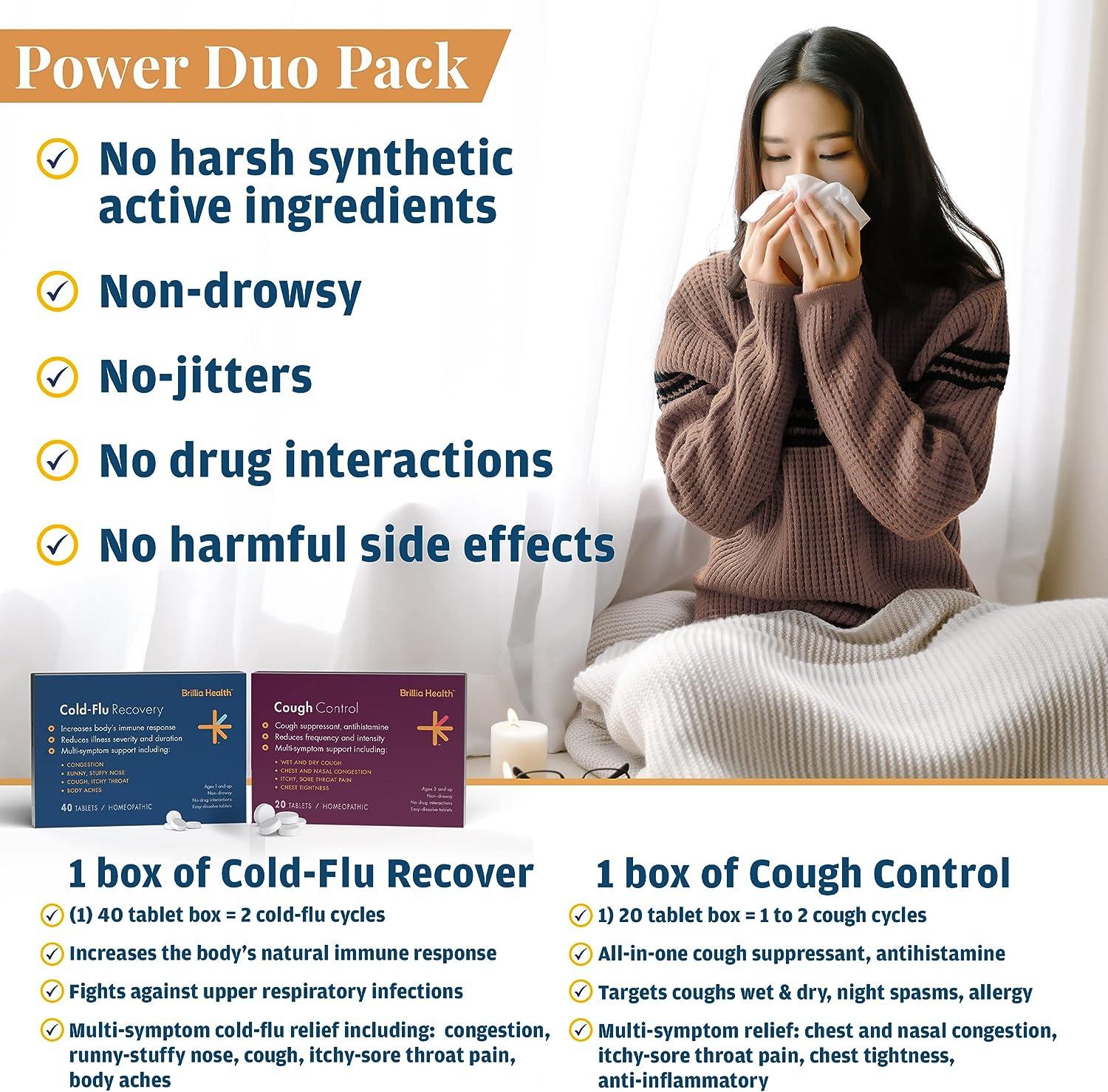 Brillia Health Cold Flu Recovery & Cough Control - Homeopathic Relief ...