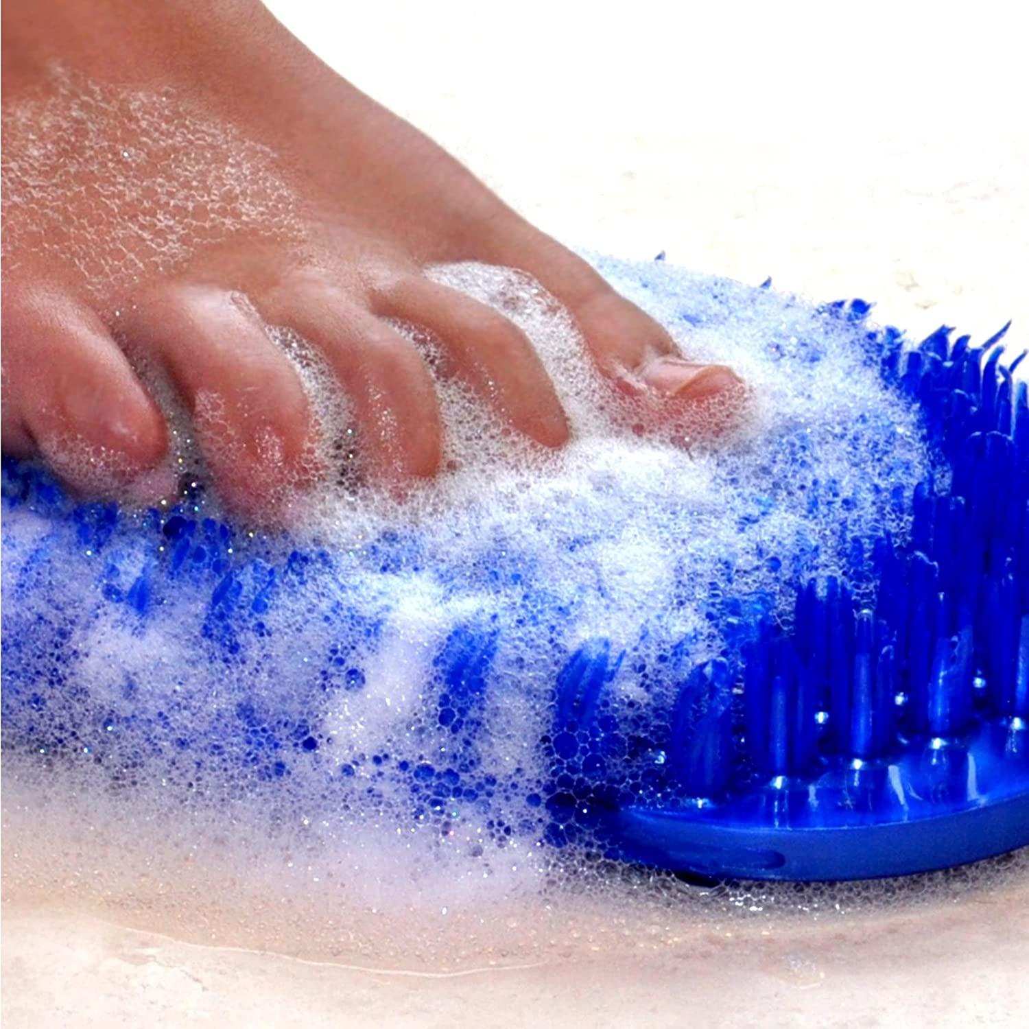 Soapy Soles Foot Scrubbing Pad & Massager - Pearl Blue | Exfoliate and ...