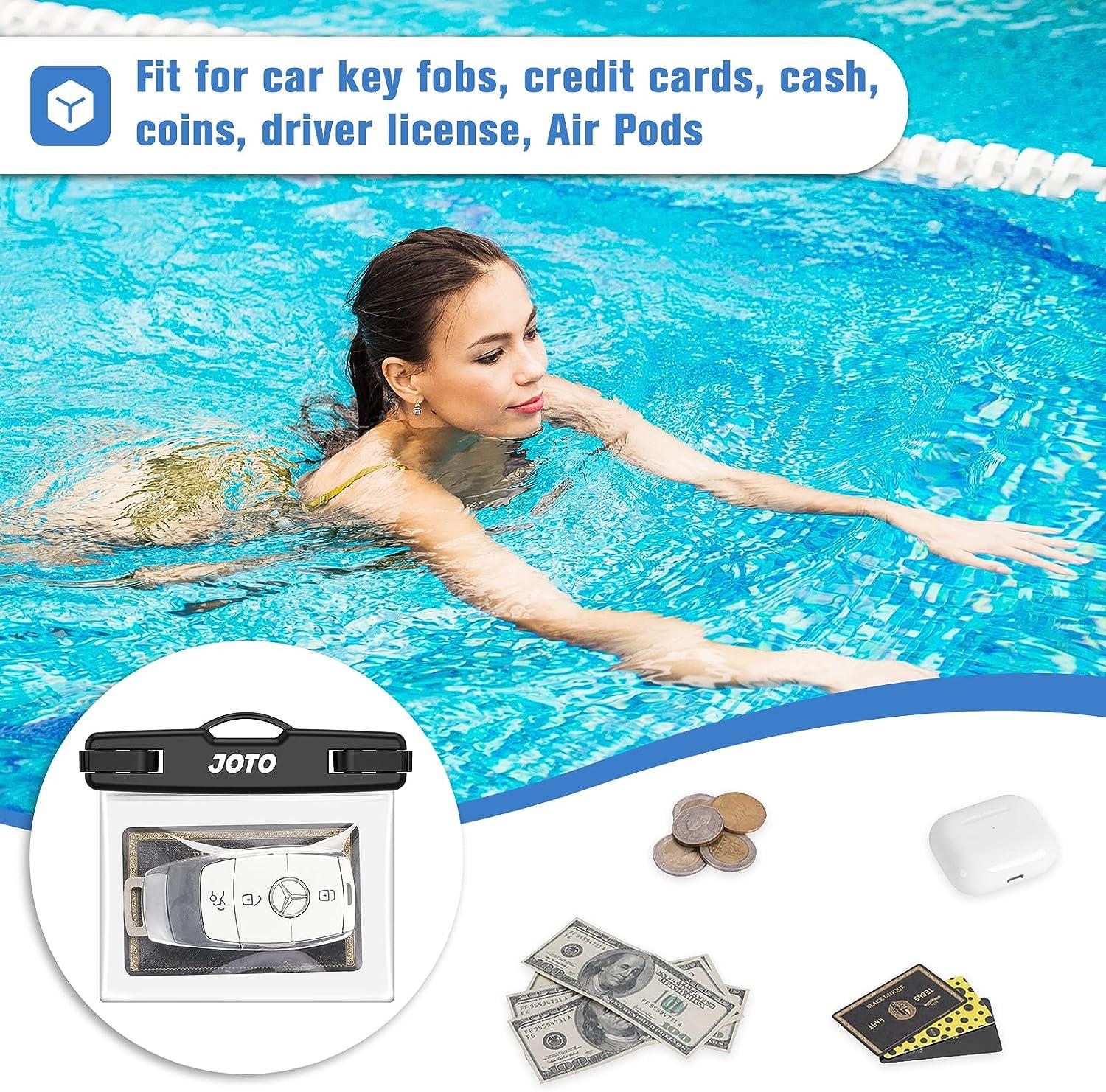 JOTO 2 Pack Waterproof Car Key FOB Case with Lanyard - Small Waterproof ...