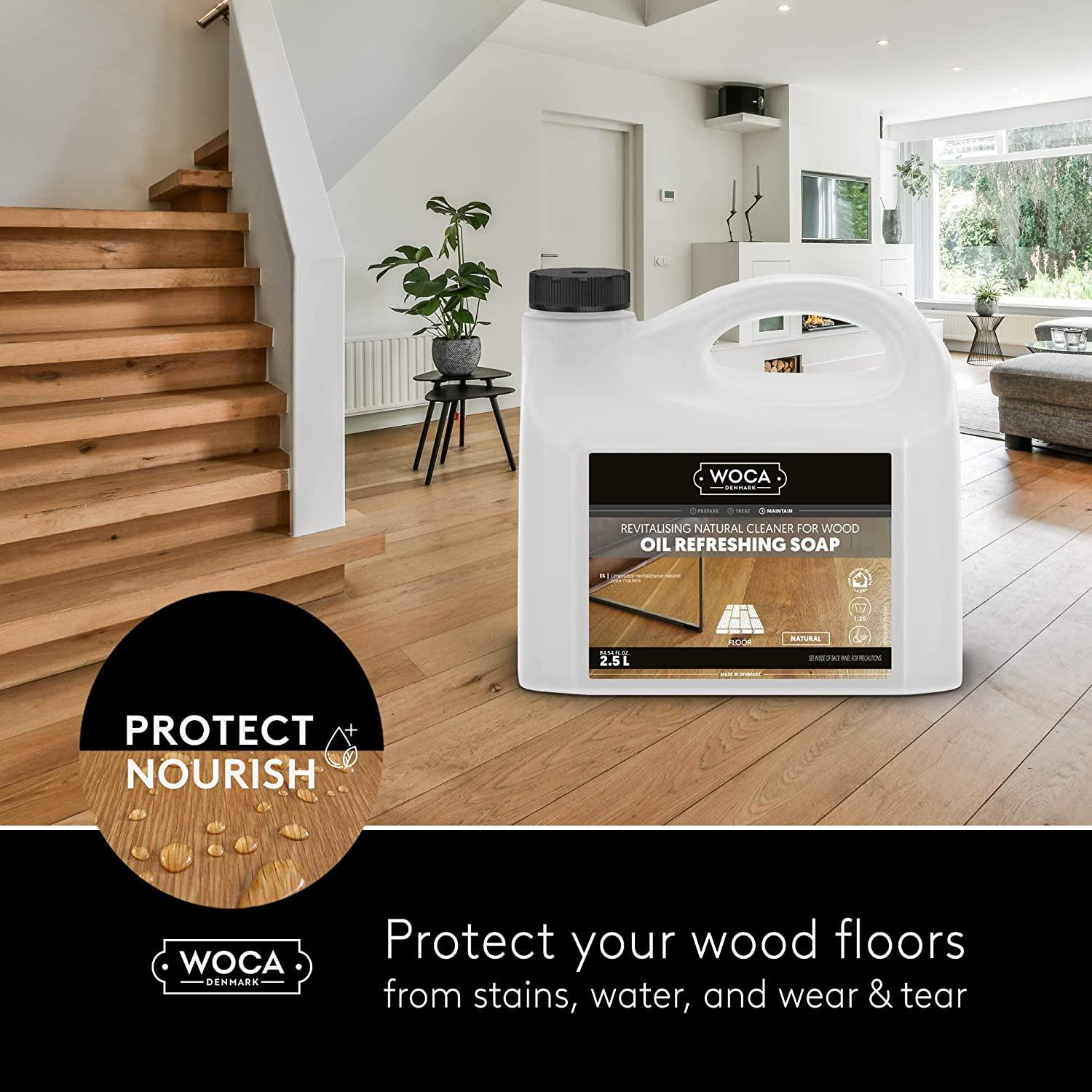 WOCA Denmark Oil Refreshing Soap - 1 L Concentrated Plant Based Cleaner ...