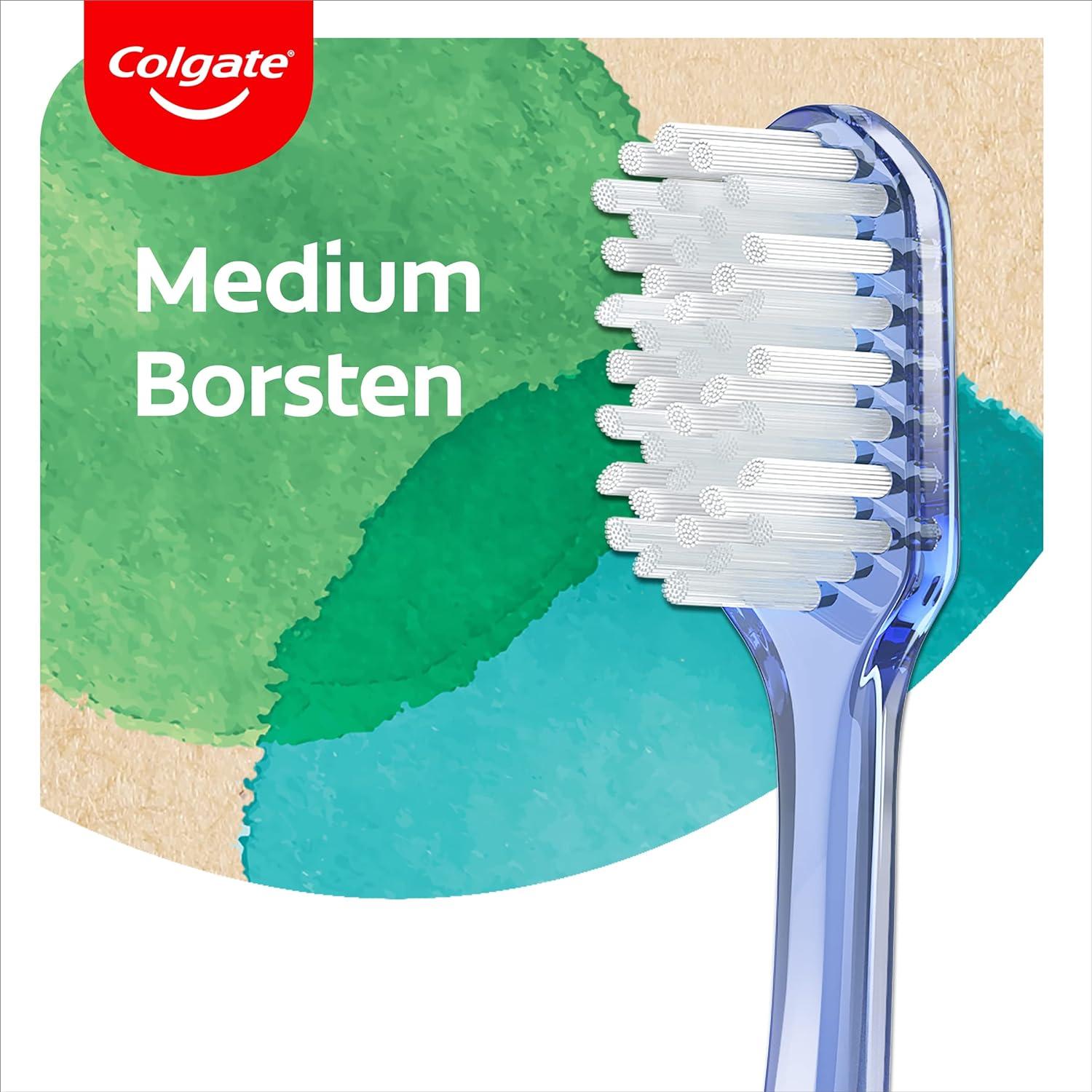 Buy Colgate RecyClean Medium Toothbrush - Eco-Friendly Manual ...