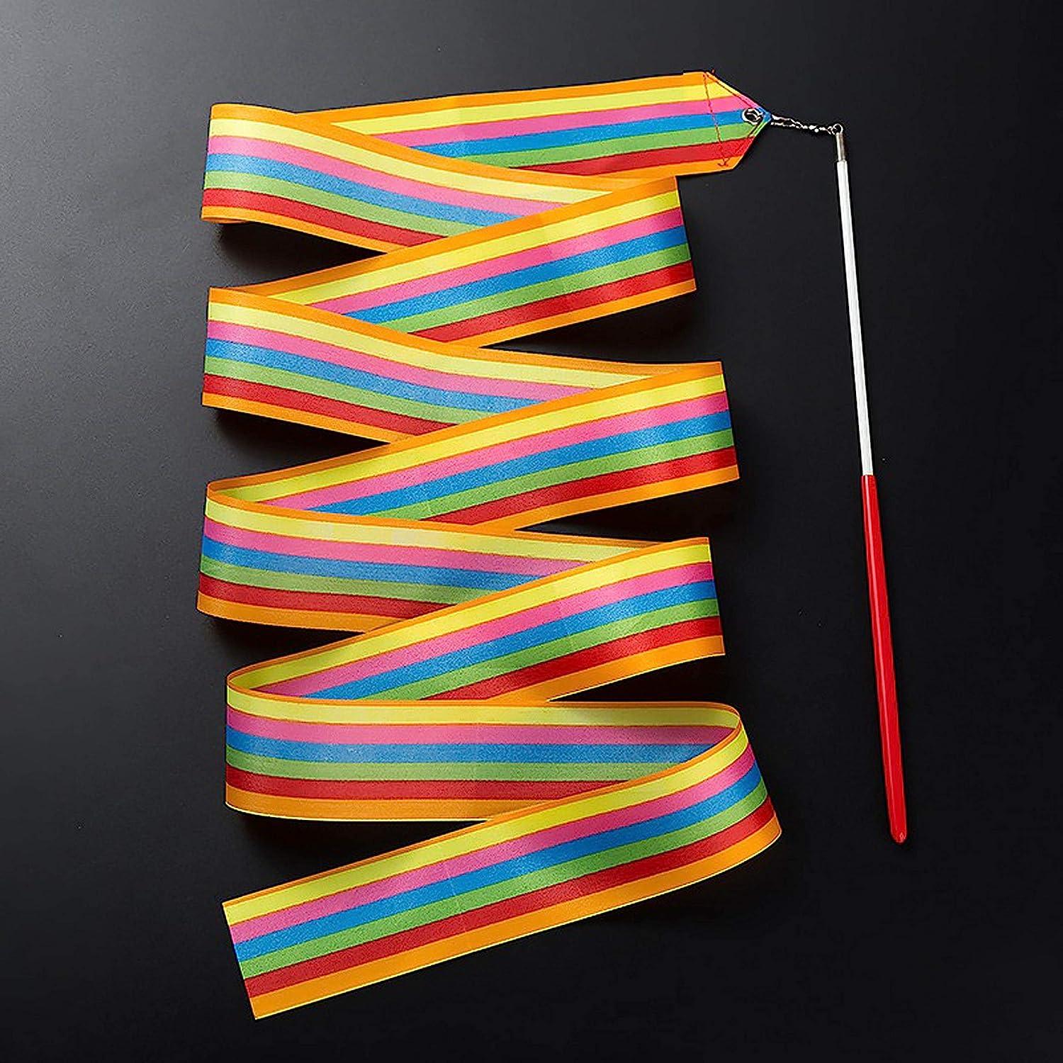 Whaline Dance Ribbons - Rhythmic Gymnastic & Baton Twirling Streamers ...