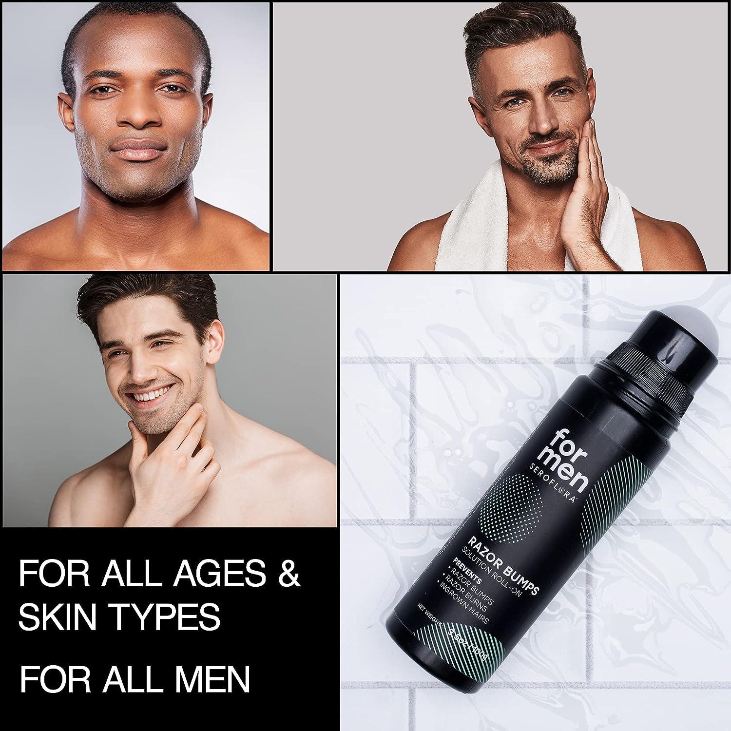 Seroflora Men's Razor Bump Solution - Ingrown Hair Treatment - After ...