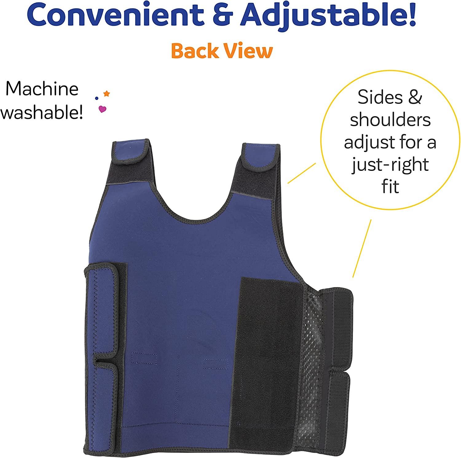 Fun and Function Blue Weighted Compression Vest for Kids & Adults ...