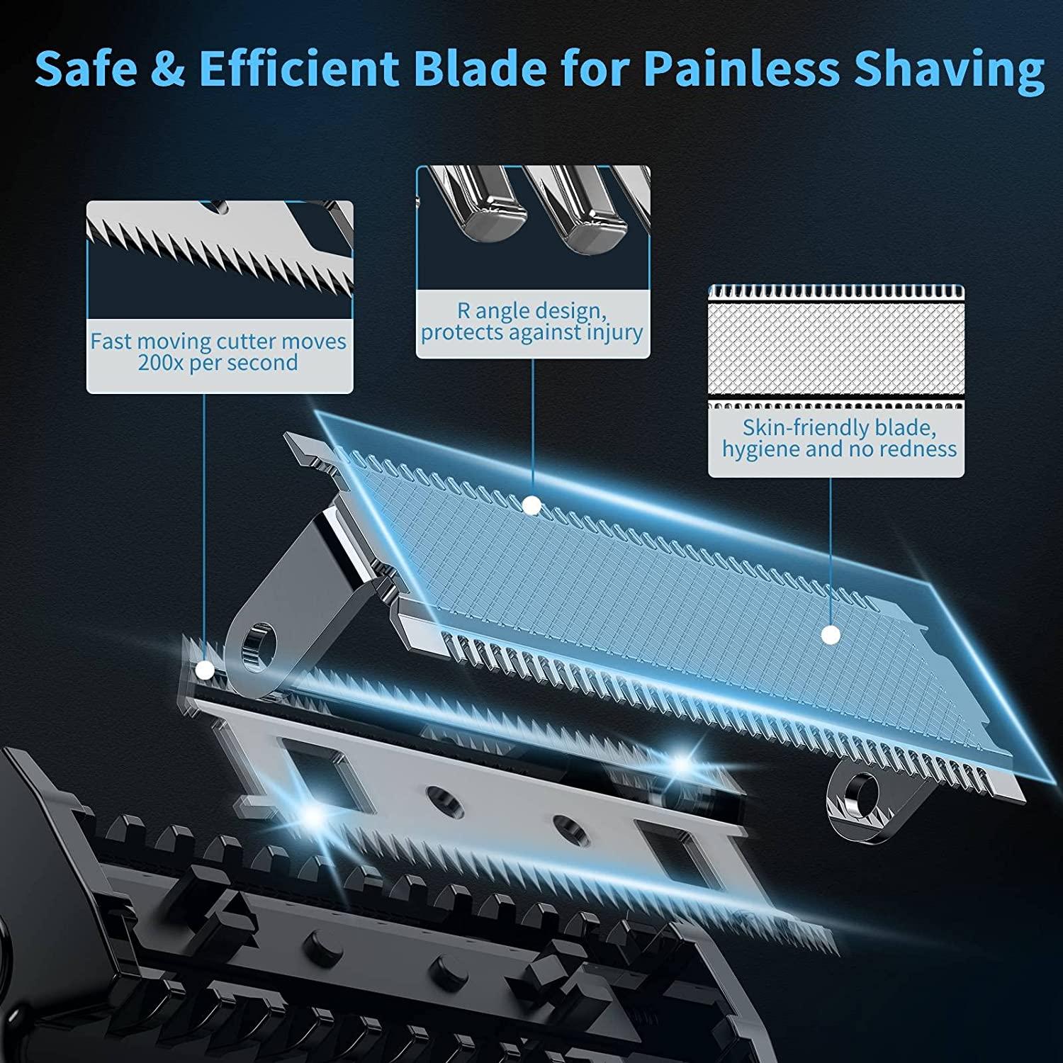 Kibiy Groin Trimmer for Men - Rechargeable IPX7 Waterproof Body Hair ...