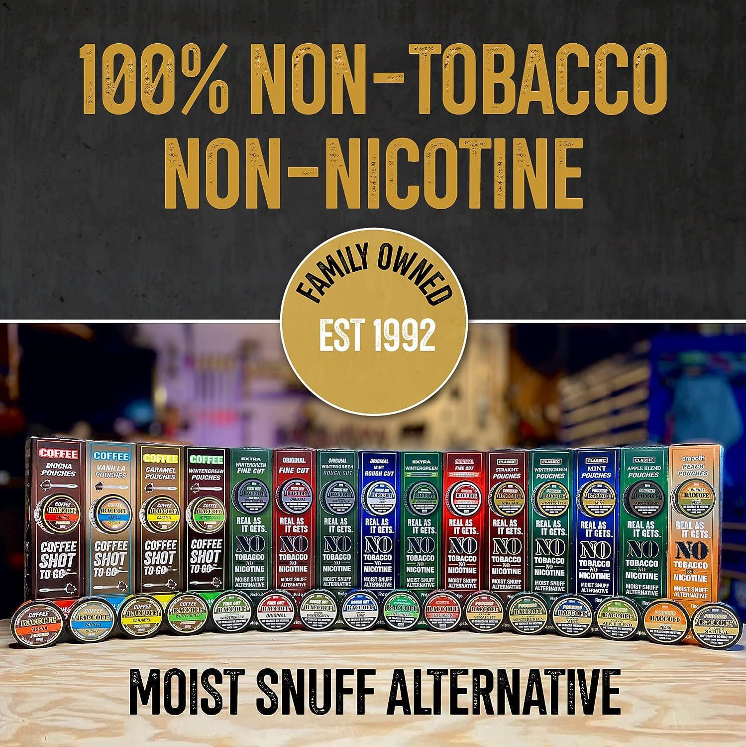 BaccOff Non-Tobacco & Non-Nicotine Smokeless Snuff Tea & Coffee Sampler ...