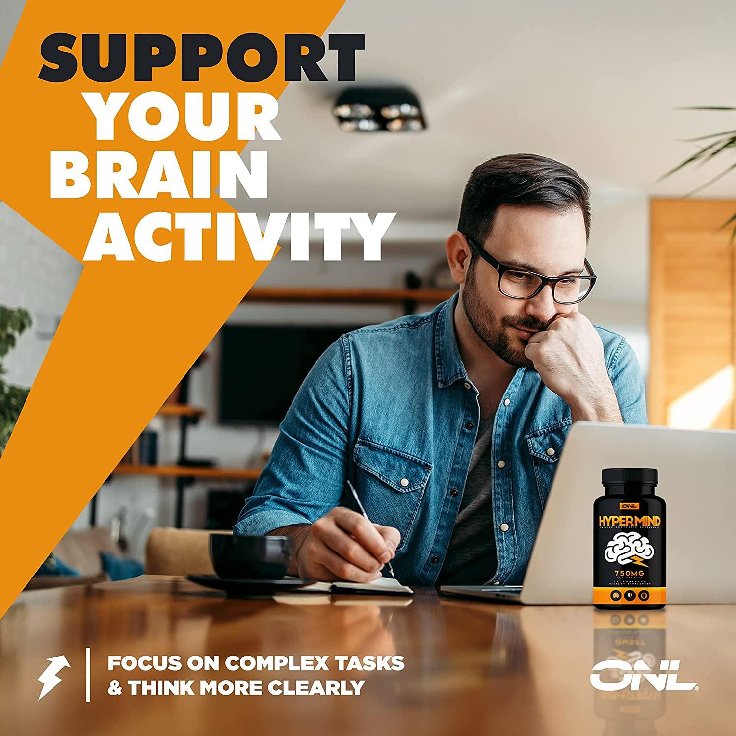 Hyper Mind Premium Nootropic Brain Booster Supplement - Enhance Focus ...