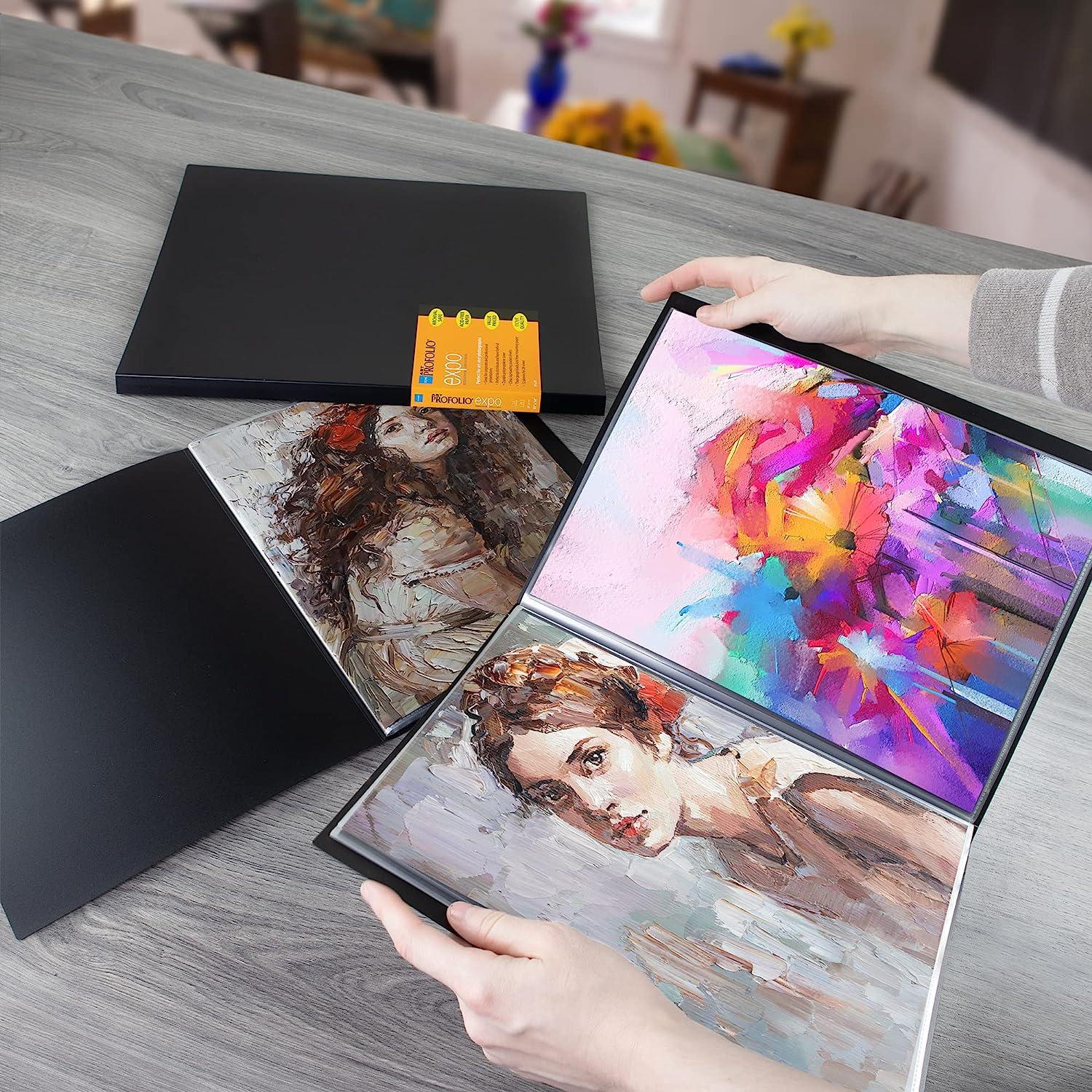 Itoya ProFolio Expo 11x17 Black Art Portfolio Binder with Plastic ...