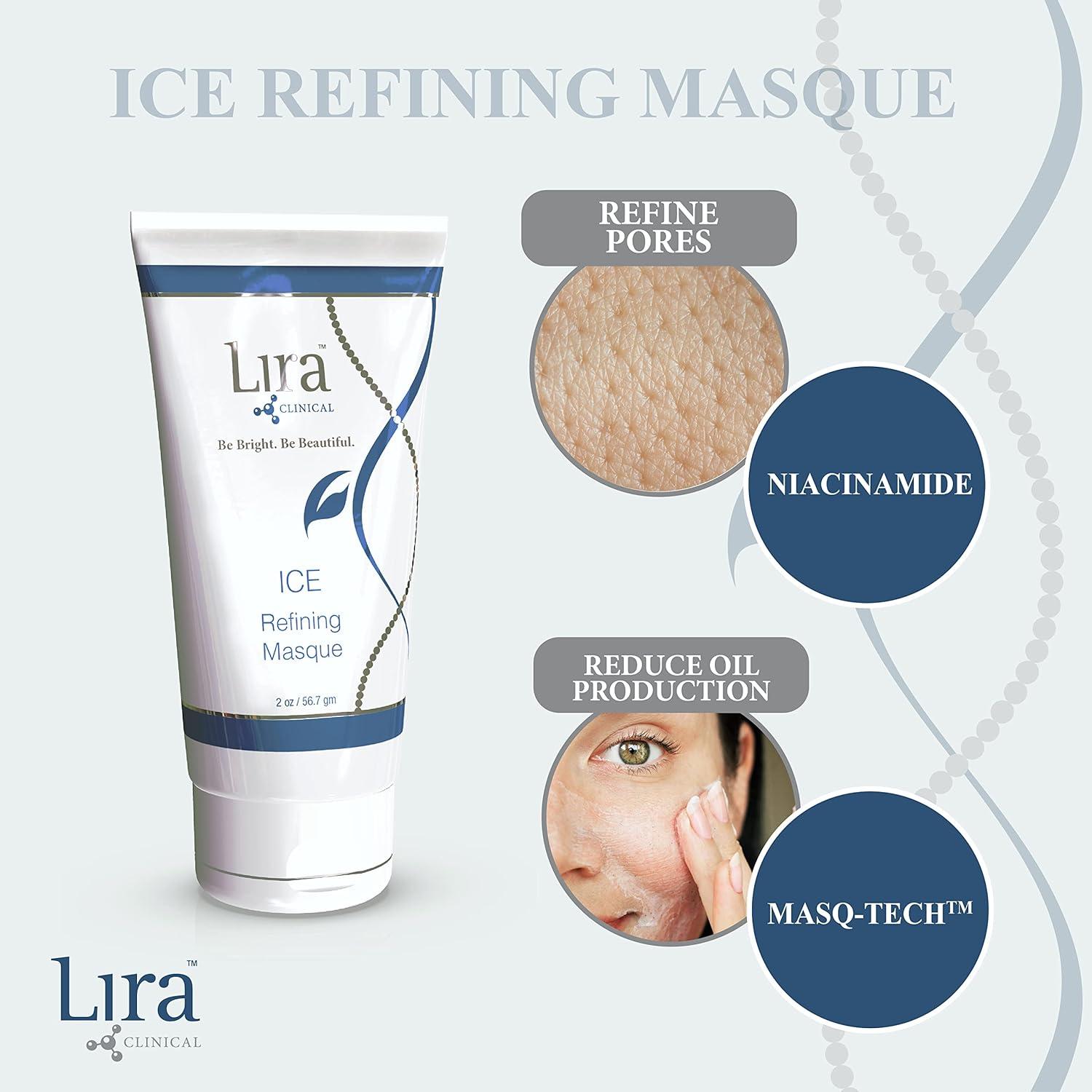 Lira Clinical Ice Refining Masque - Acne & Oil Control Kaolin Clay Mask ...