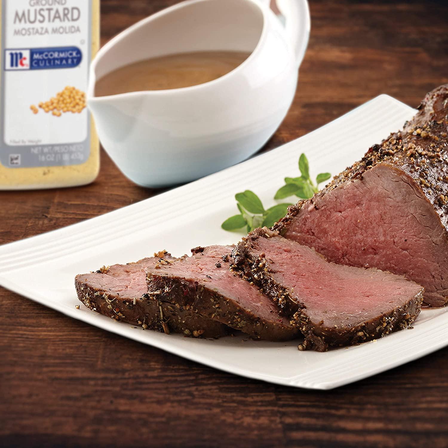 McCormick Culinary Ground Mustard 16 oz - Sharp Tangy Taste for Dips ...