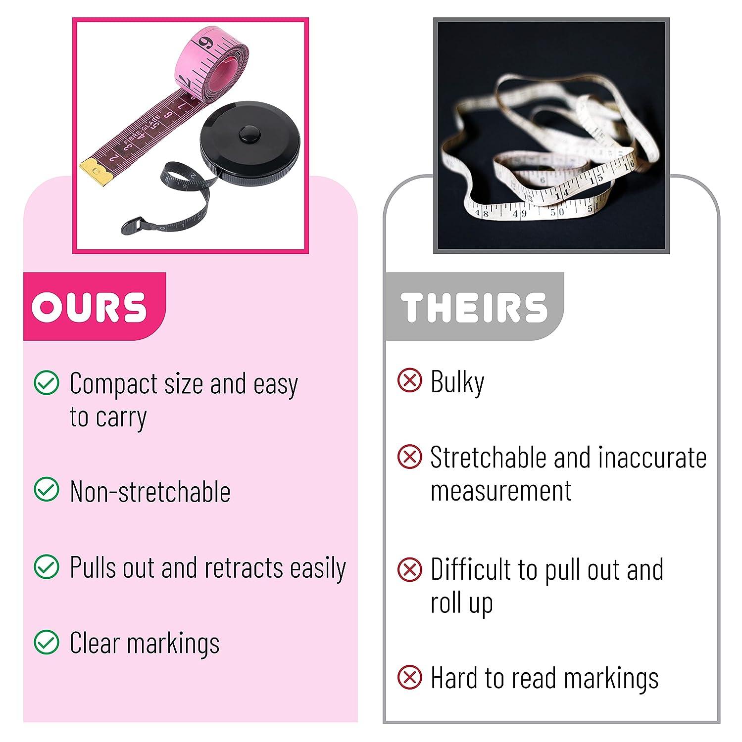 Mr. Pen Body Measuring Tape 2 Pack - 60 Inch/150 cm Soft Retractable ...