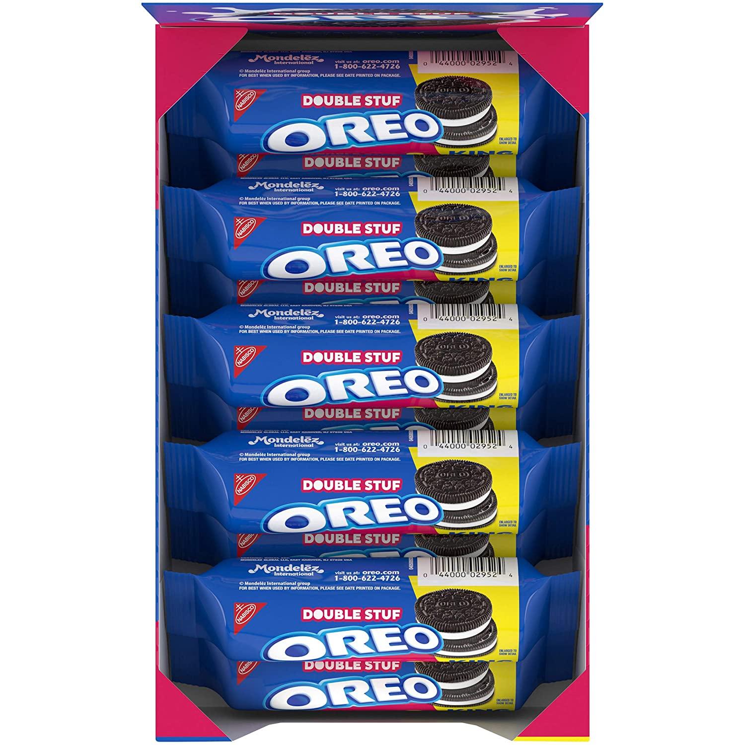 OREO Double Stuf Chocolate Sandwich Cookies 10 King Size Packs - Original Flavor 4.1oz/Pack ...