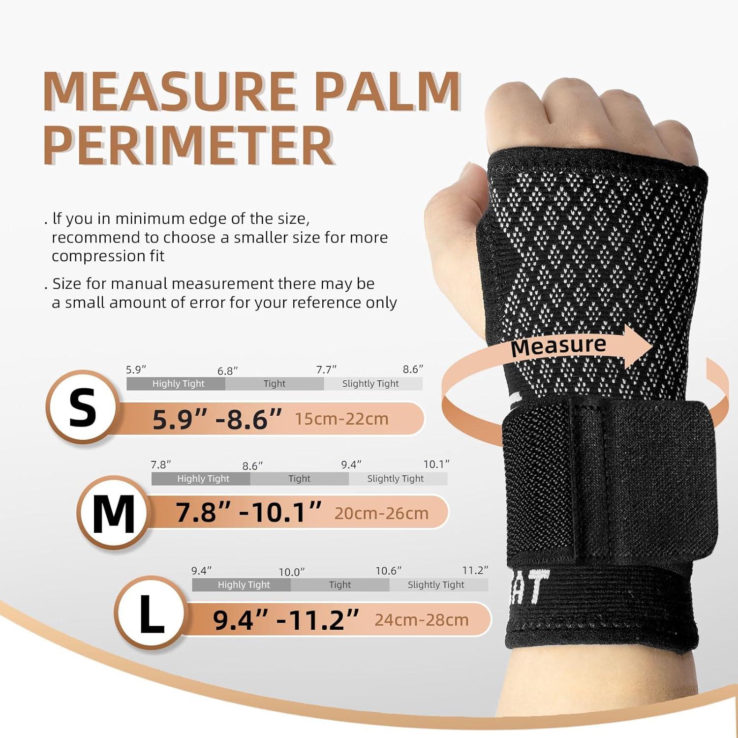 Scrodcat Silver Wrist Compression Band - Pain Relief for Carpal Tunnel ...